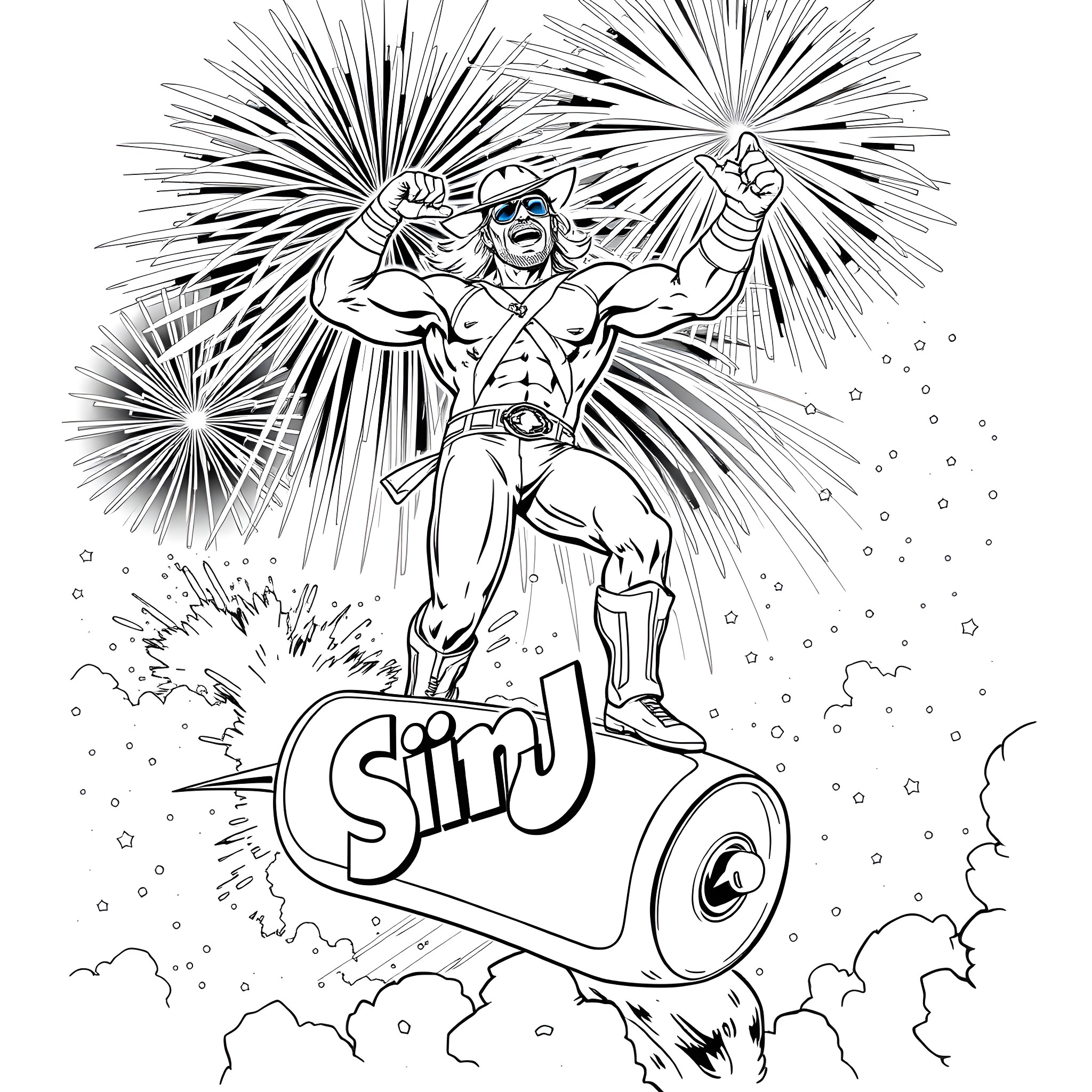 1 Best Macho Man Coloring Pages (Free Printable PDFs)