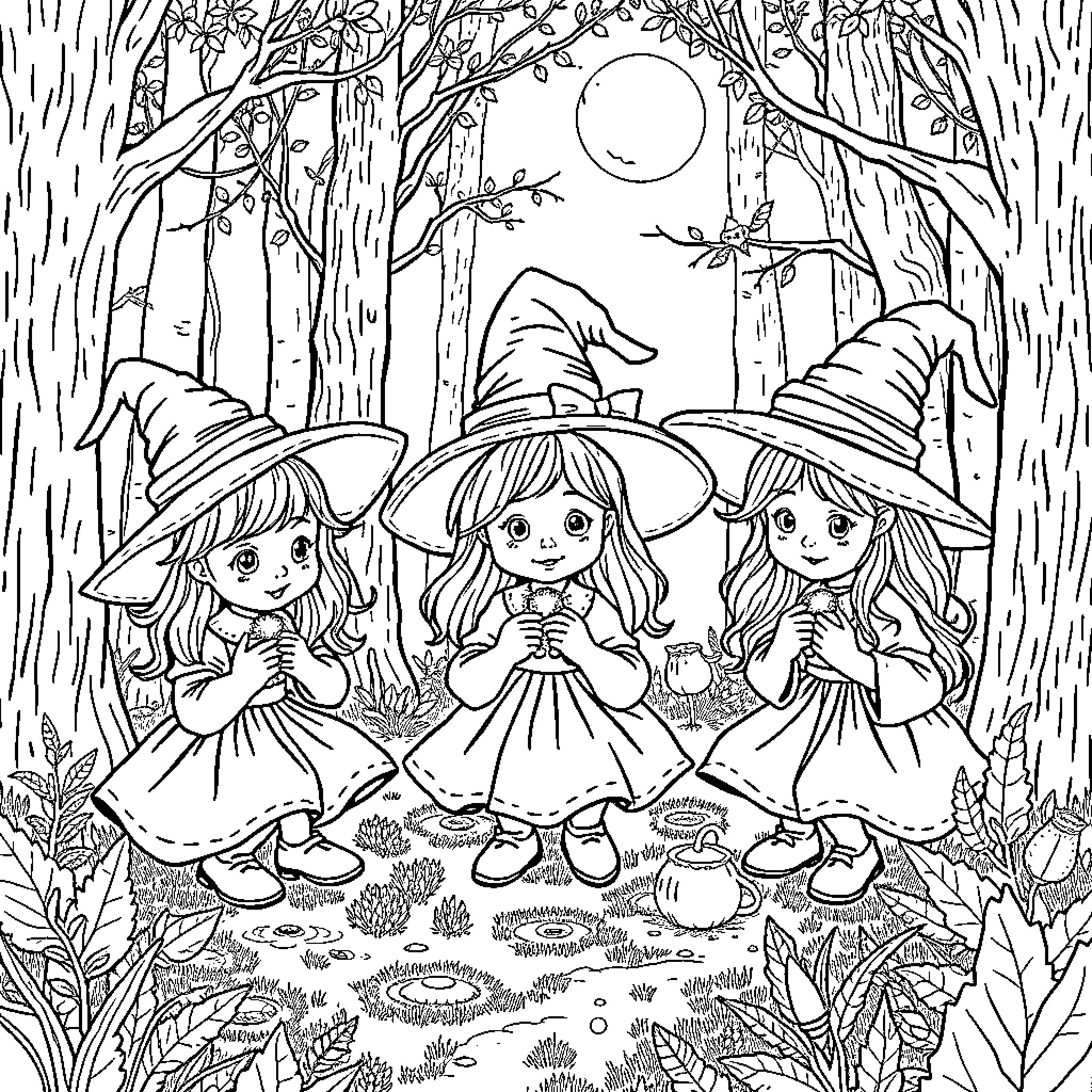 Best Baby Witch Coloring Pages (Free Printable PDF)