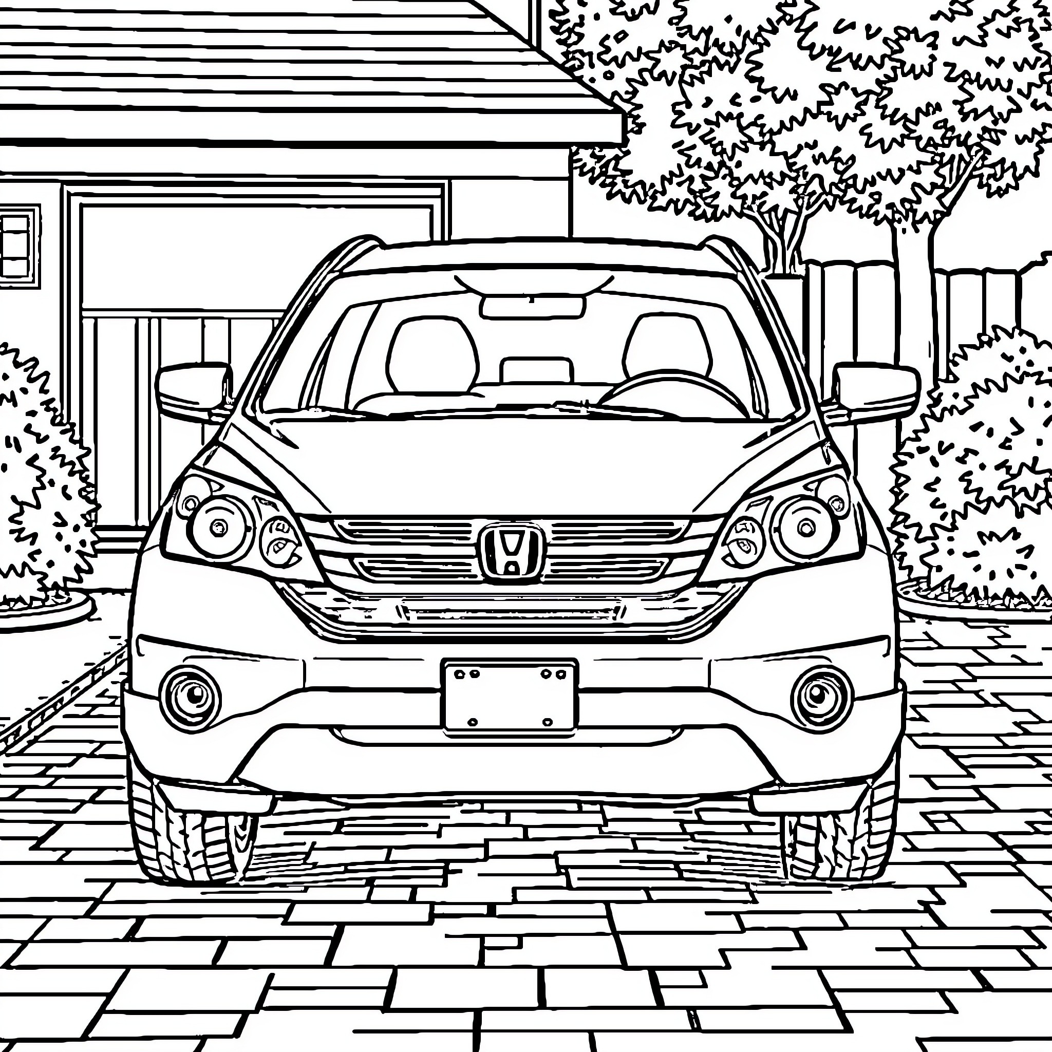 1 Best Honda CRV Coloring Pages (Free Printable PDFs)