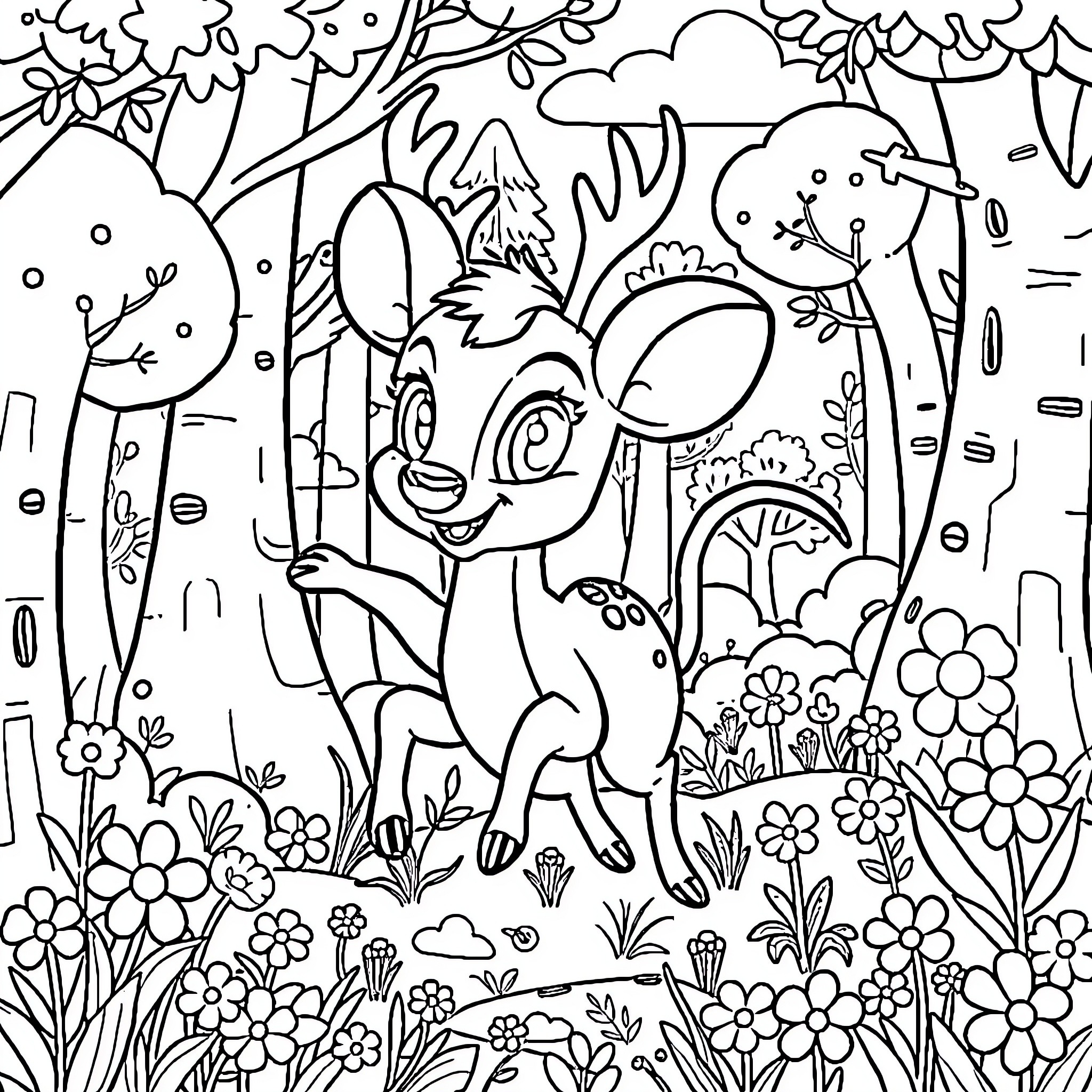 Best Mouse Deer Coloring Pages (Free Printable PDF)