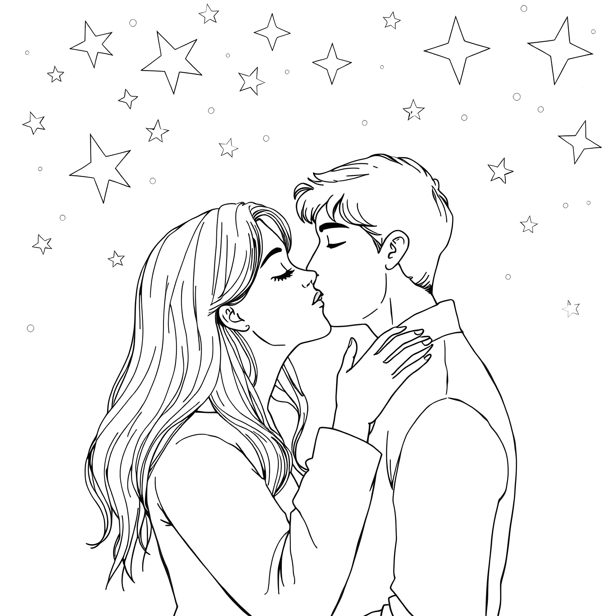 Best Kiss Coloring Pages (Free Printable PDF)
