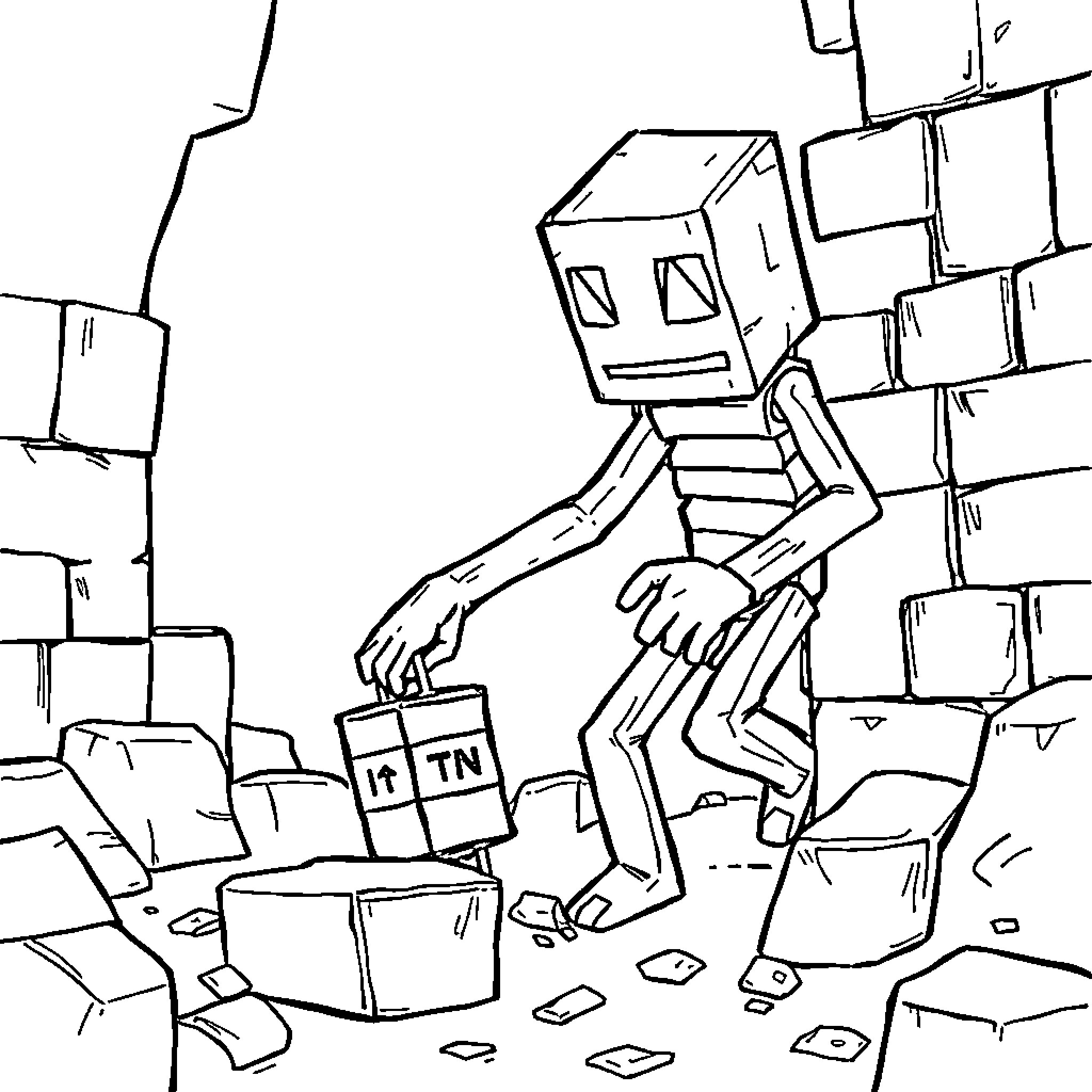 Best Enderman Coloring Pages (Free Printable PDF)