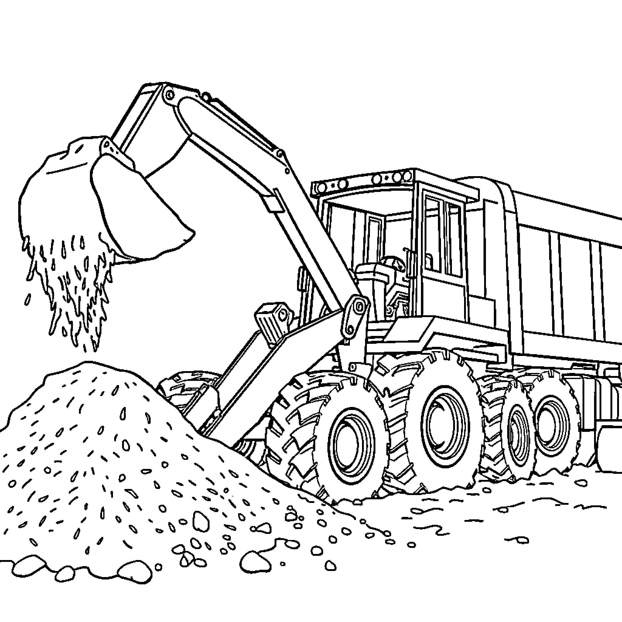 Best Digger Coloring Pages (Free Printable PDF)