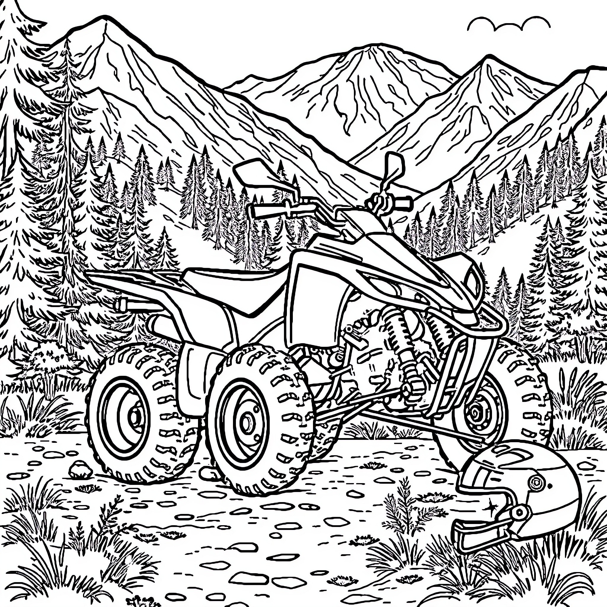 3 Best Quad Coloring Pages (Free Printable PDFs)