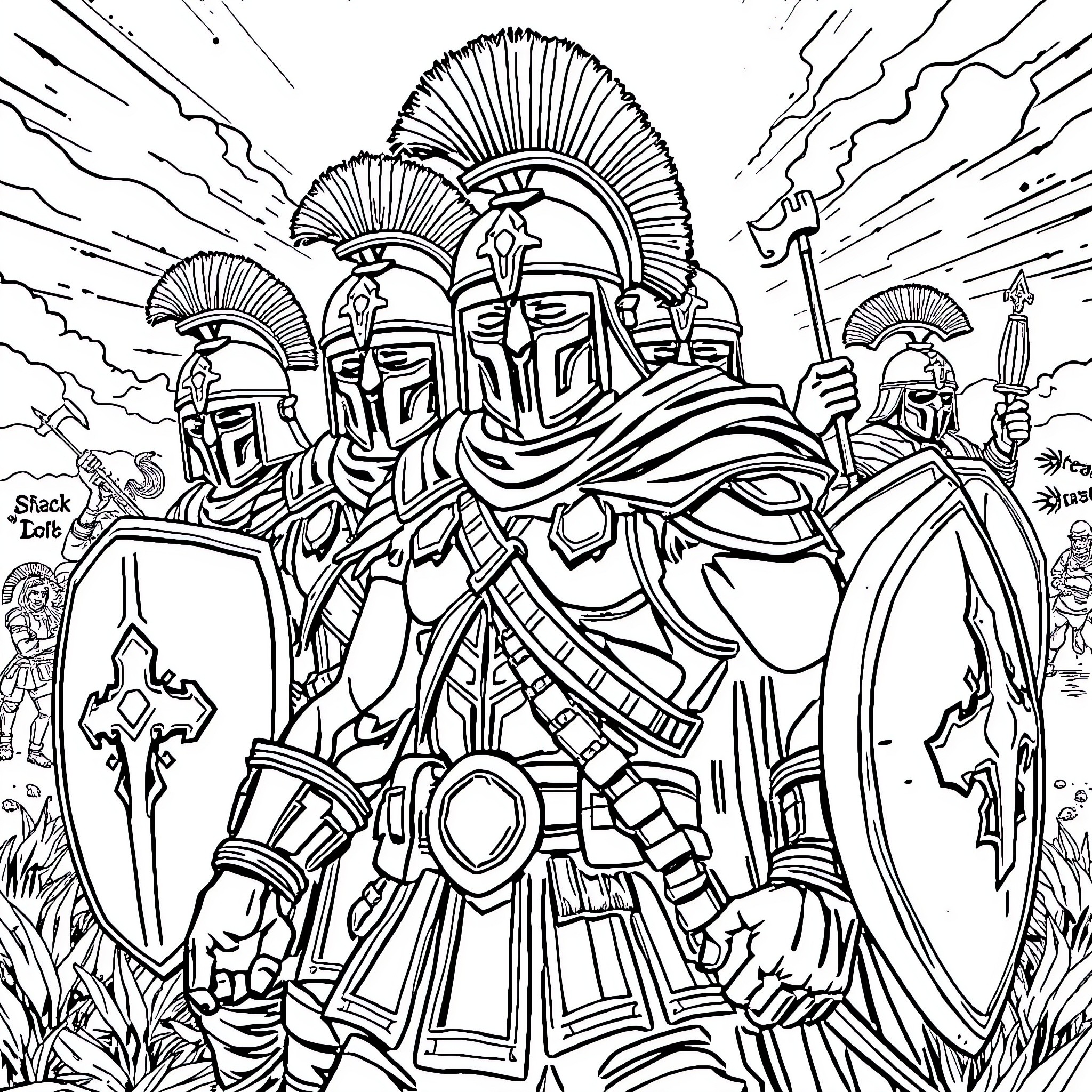 Best Roman Soldier Coloring Pages (Free Printable PDF)