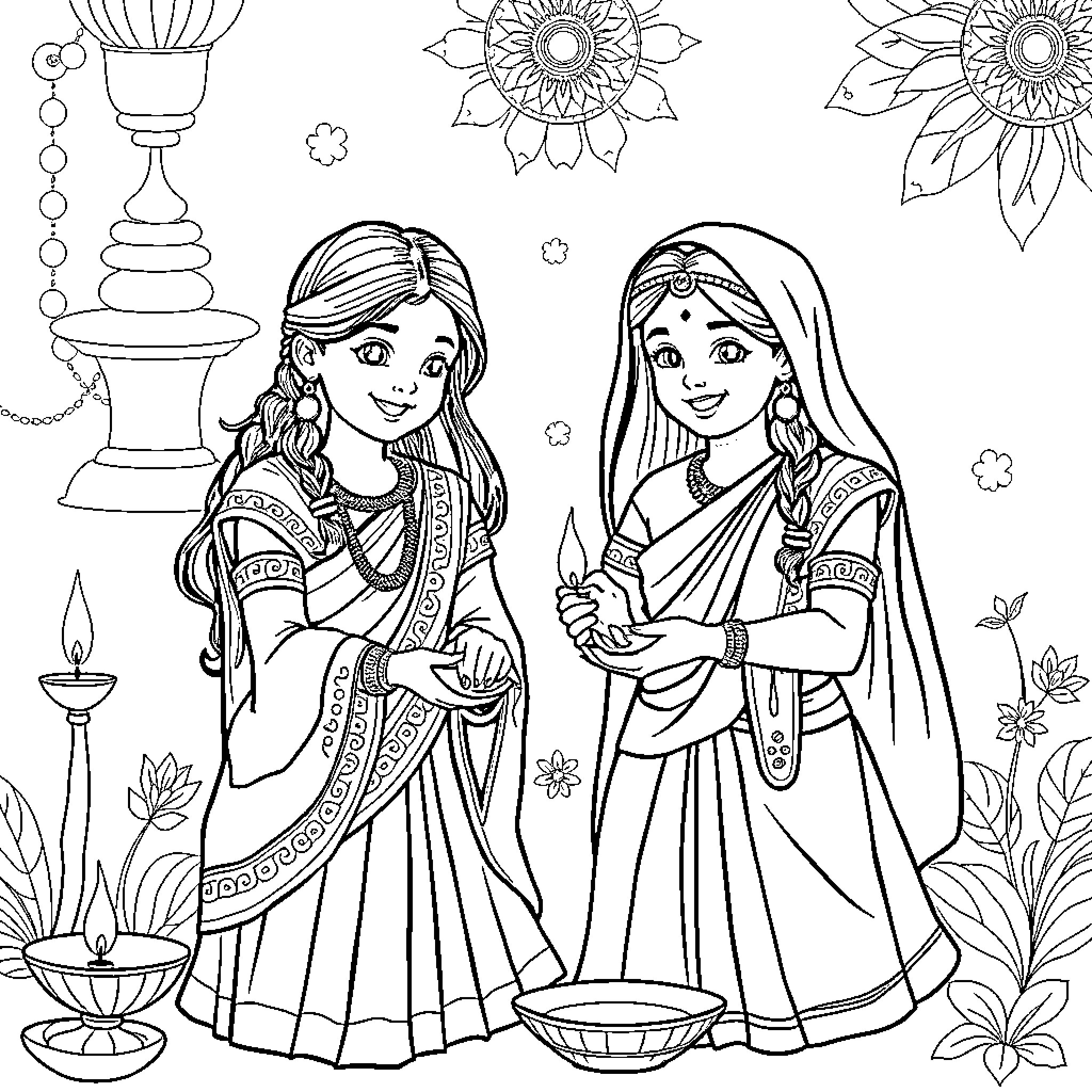 Best Sukh Girl Coloring Pages (Free Printable PDF)