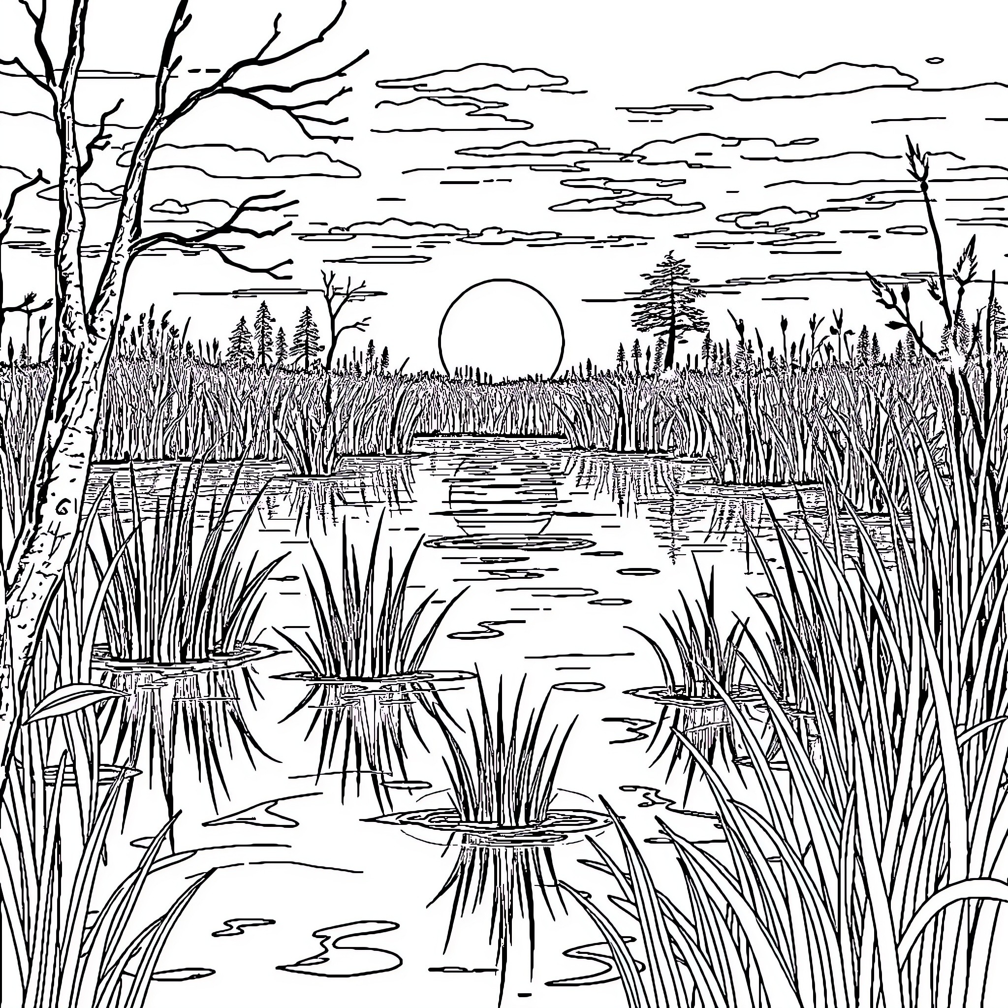 Best Swamp Coloring Pages (Free Printable PDF)