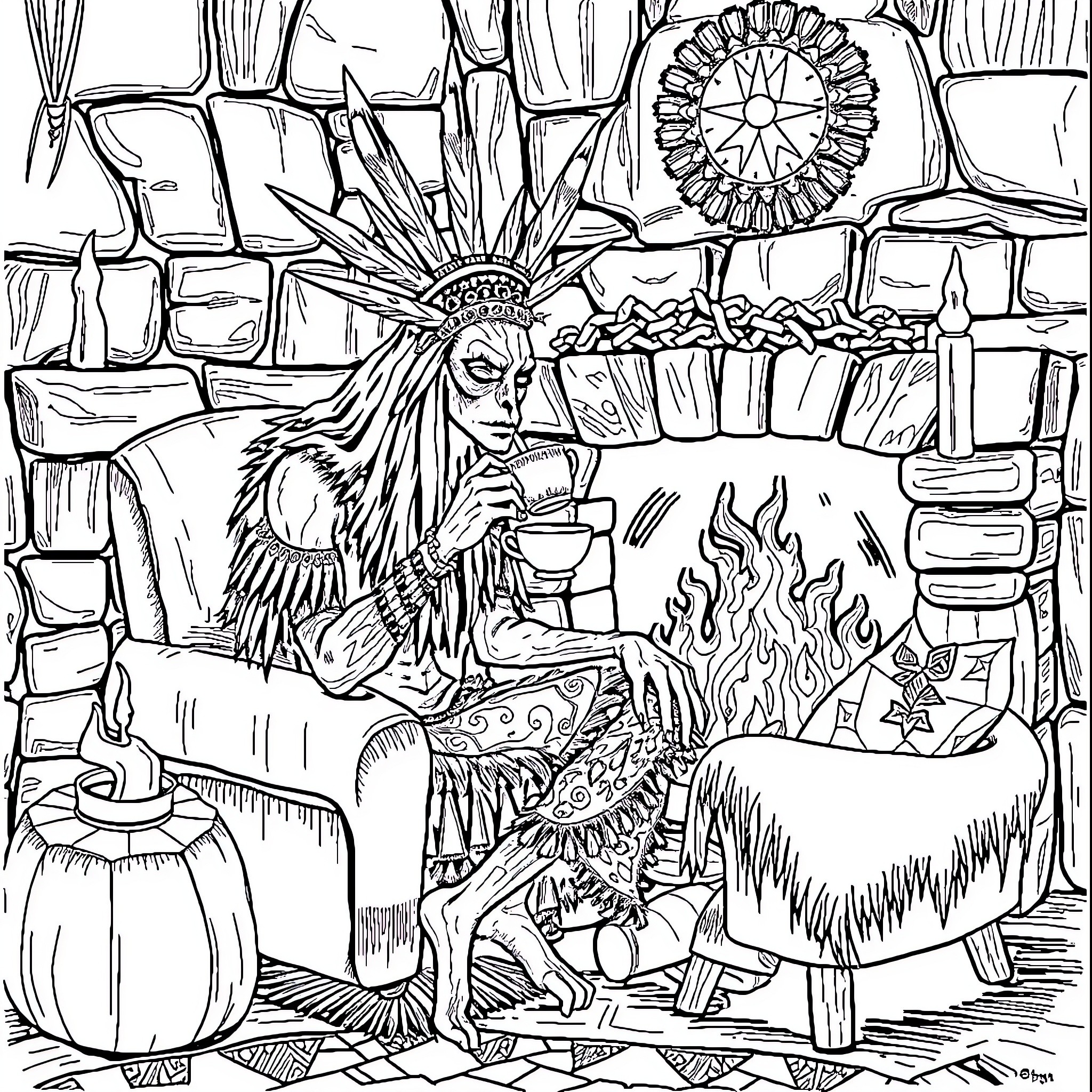 Best Wendigo Coloring Pages (Free Printable PDF)