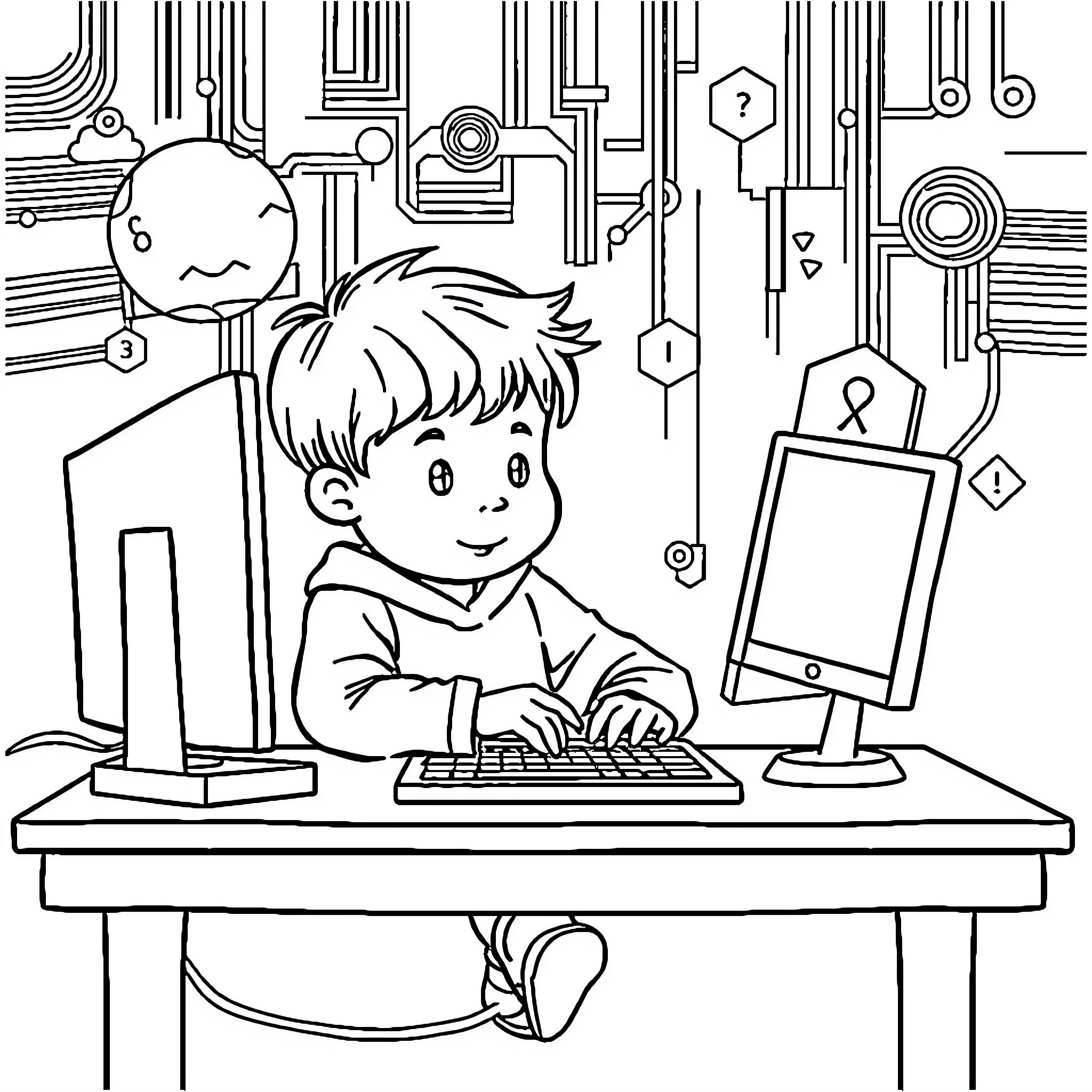 Best Cyber Security Coloring Pages (Free Printable PDF)
