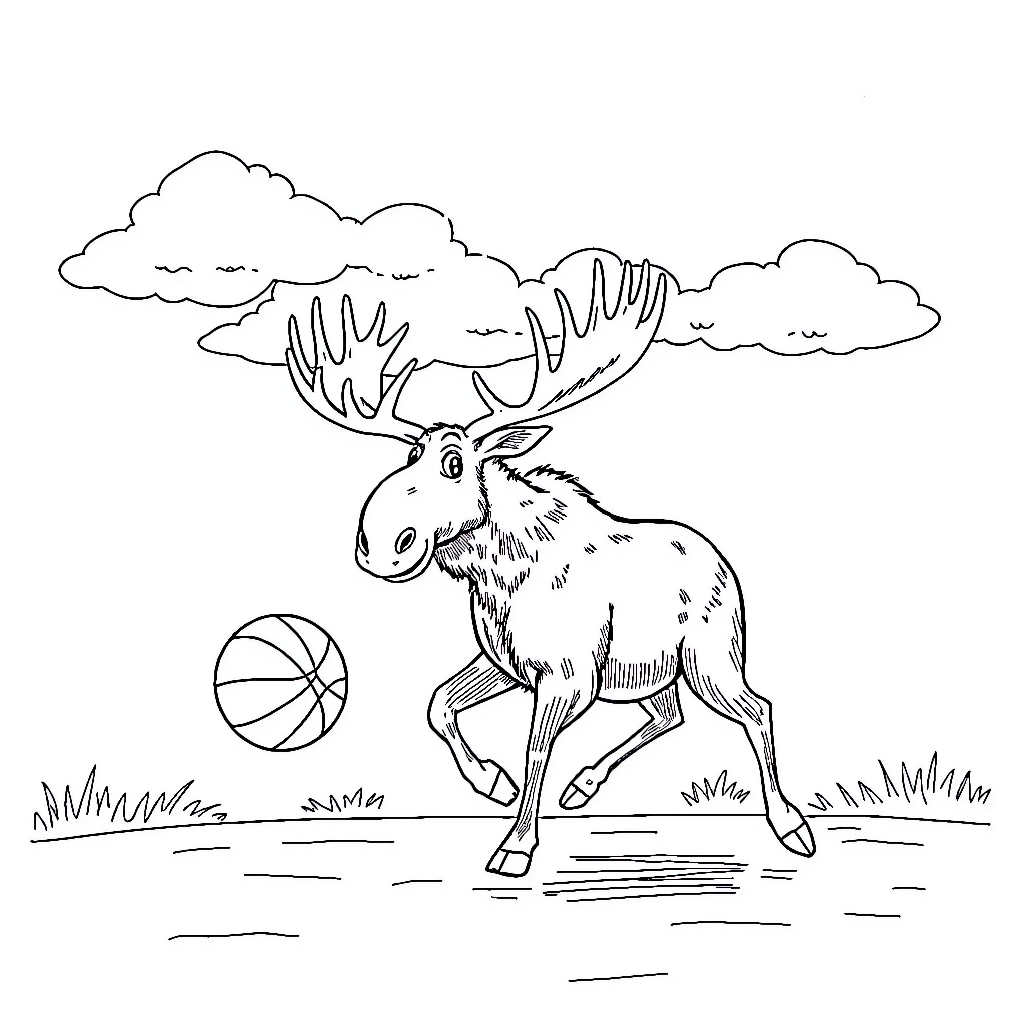 50 Best Moose Coloring Pages (Free Printable PDFs)