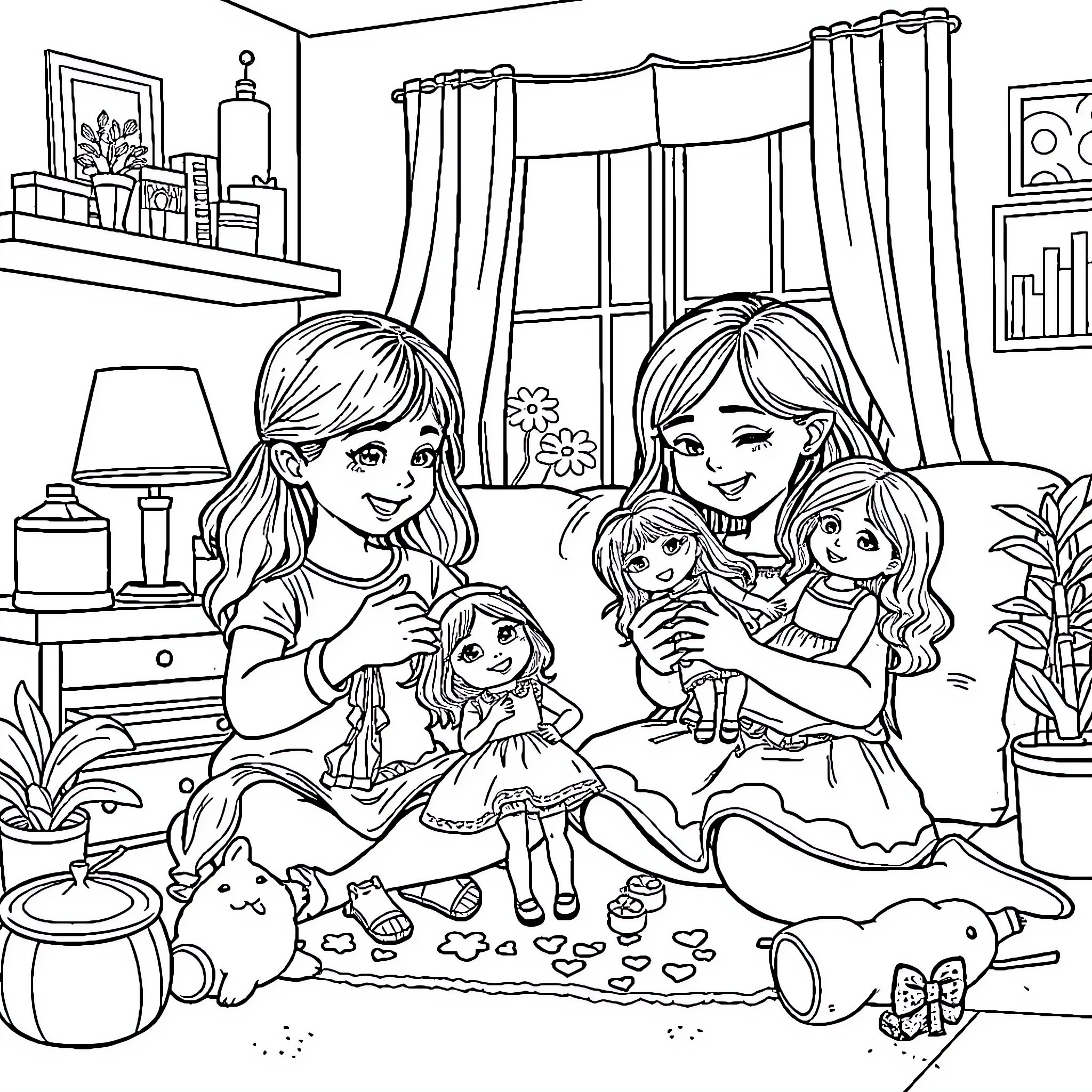 Best Sister Coloring Pages (Free Printable PDF)