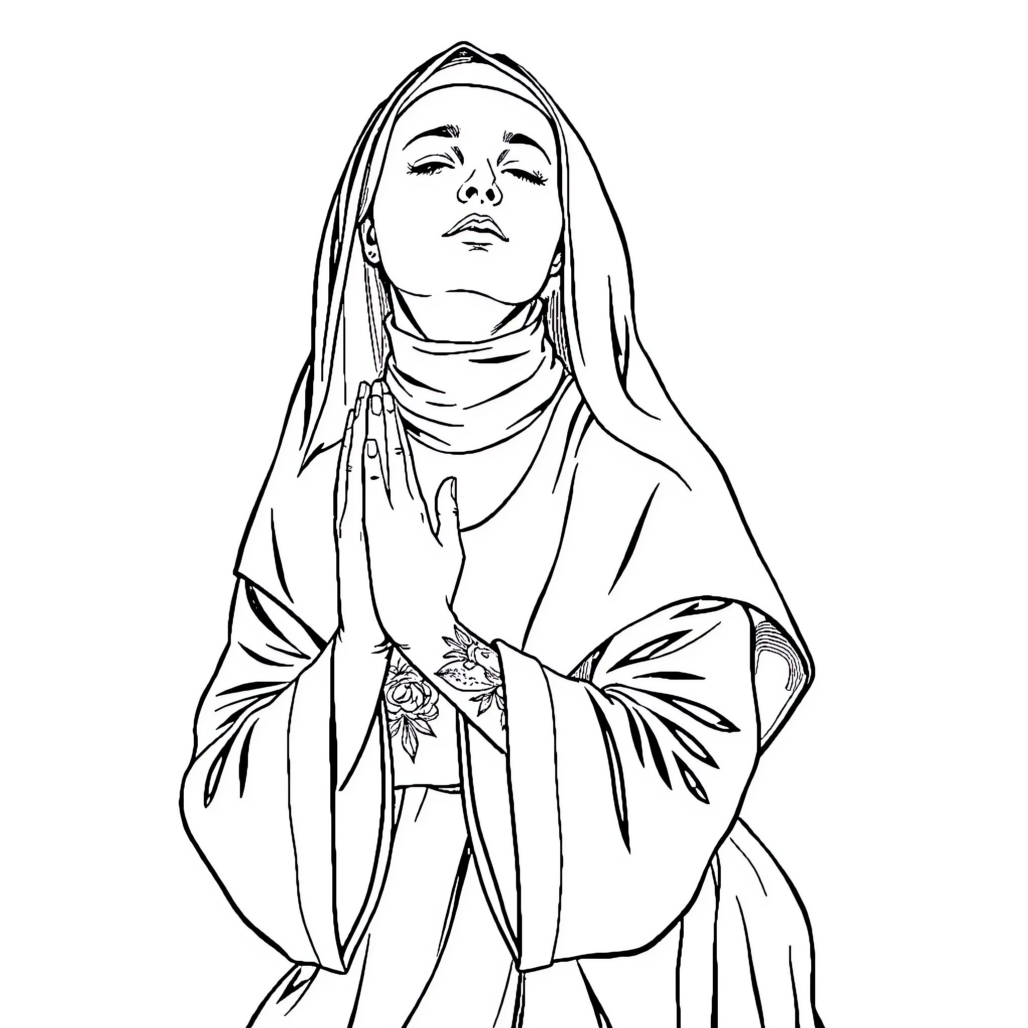 Best Nun Coloring Pages (Free Printable PDF)