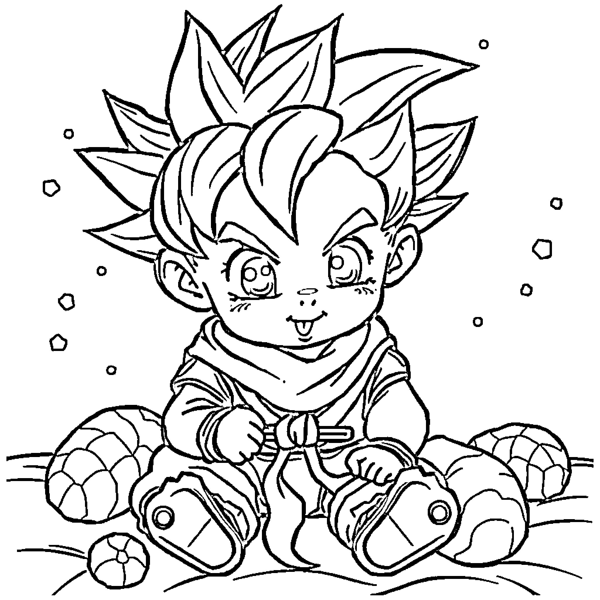 Best Baby Goku Coloring Pages (Free Printable PDF)