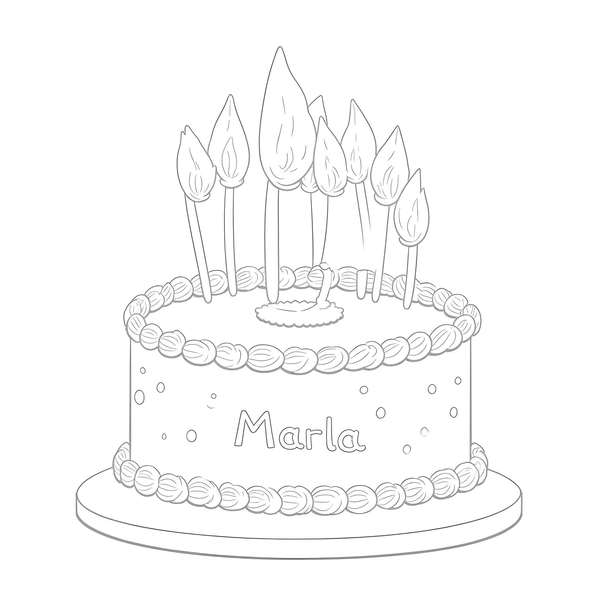 Best Cake Coloring Pages (Free Printable PDF)