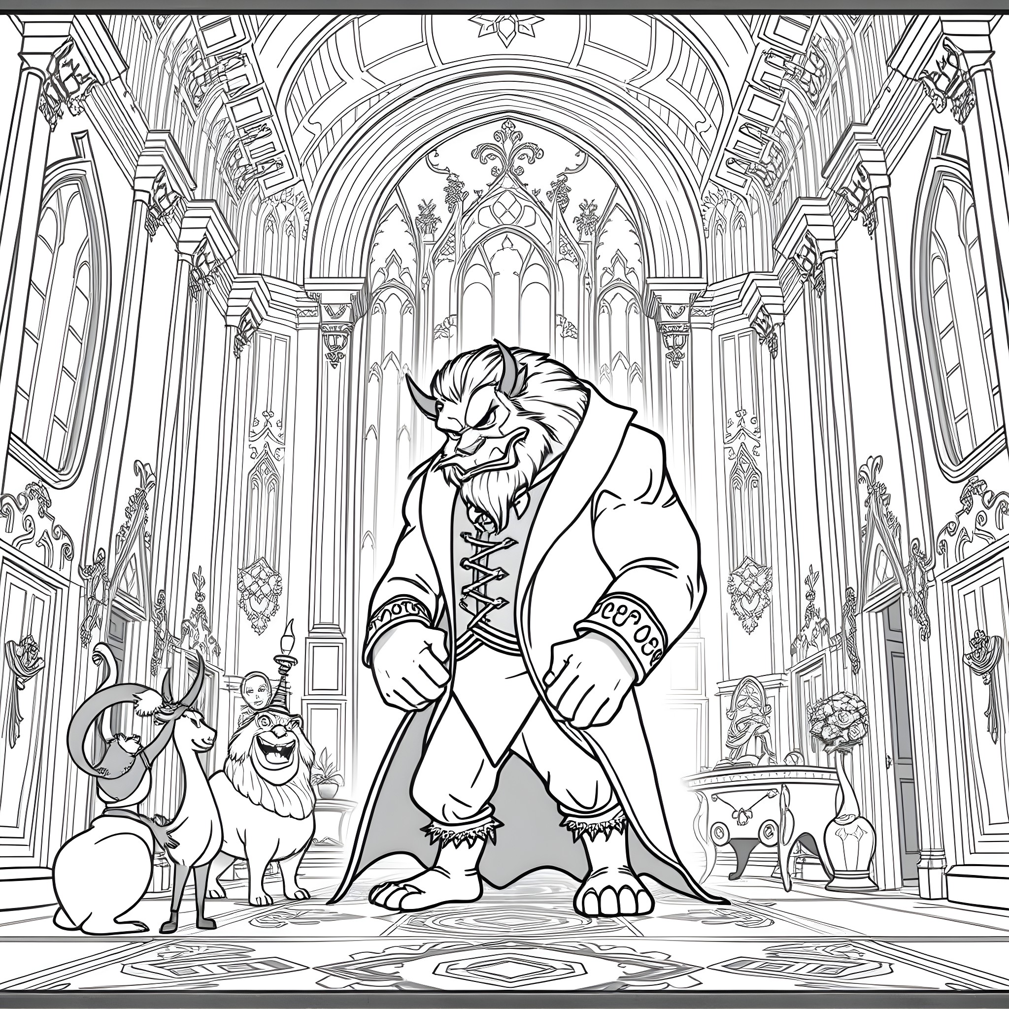 Best Beast Coloring Pages (Free Printable PDF)