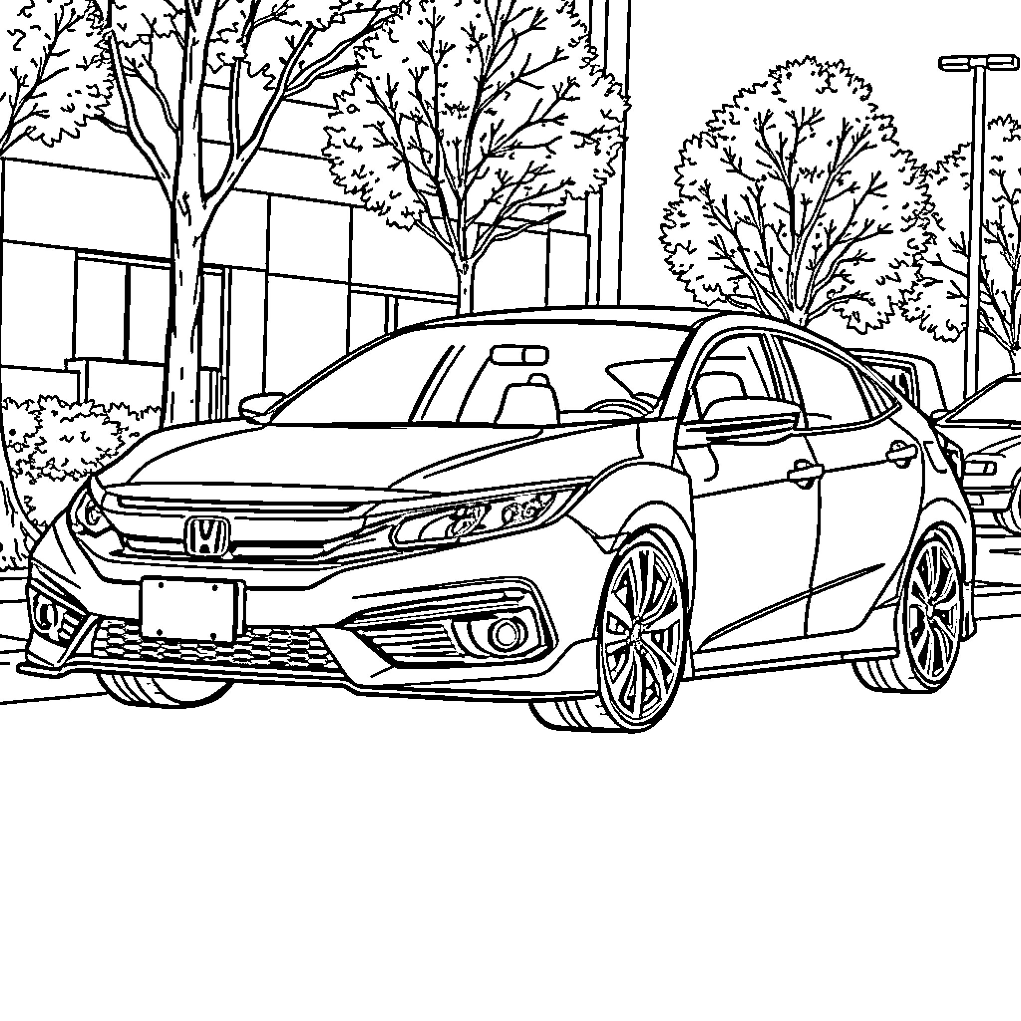 Best Honda Civic Coloring Pages (Free Printable PDF)
