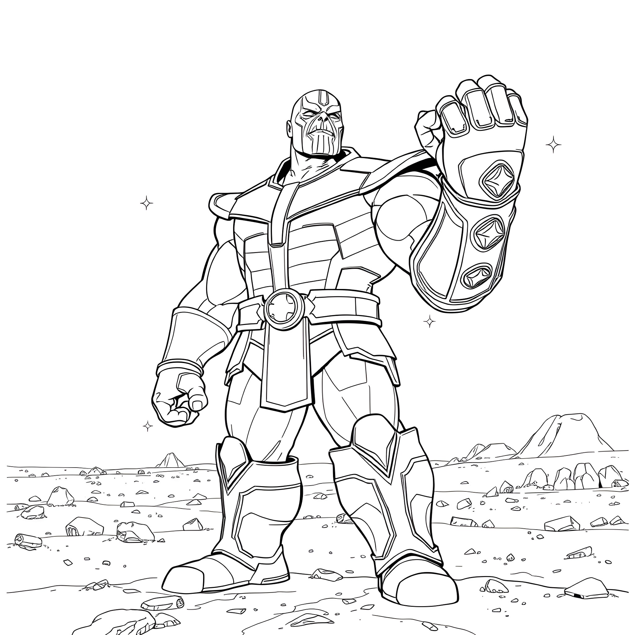 Best Thanos Coloring Pages (Free Printable PDF)