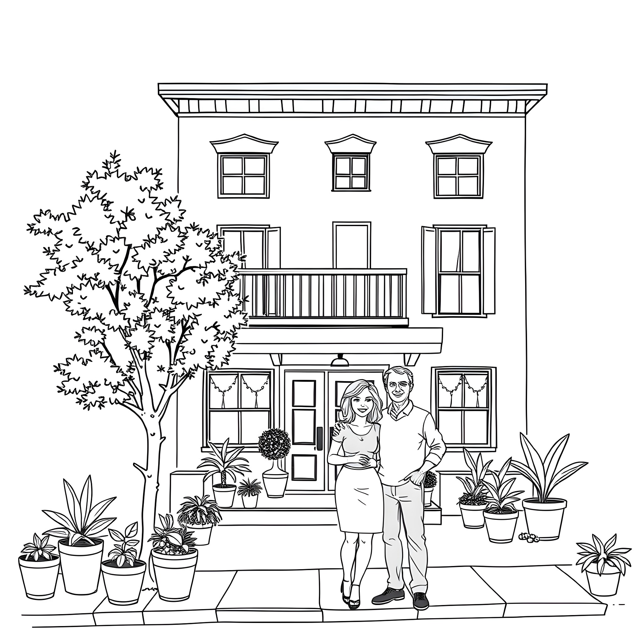 Best Apartment Coloring Pages (Free Printable PDF)