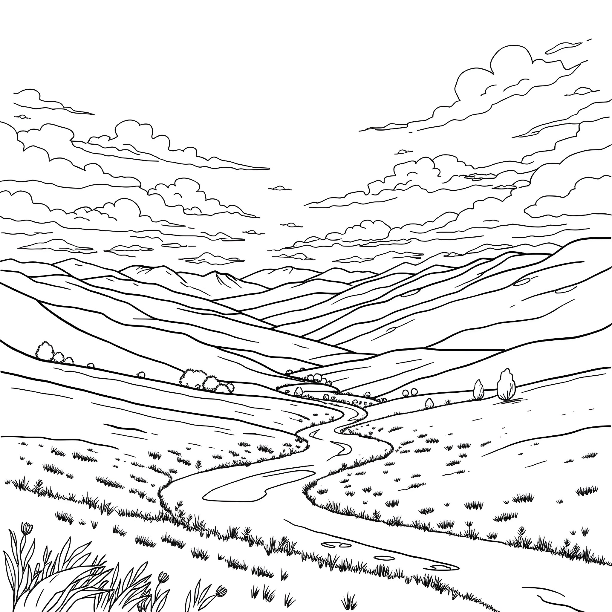 Best Valley Coloring Pages (Free Printable PDF)