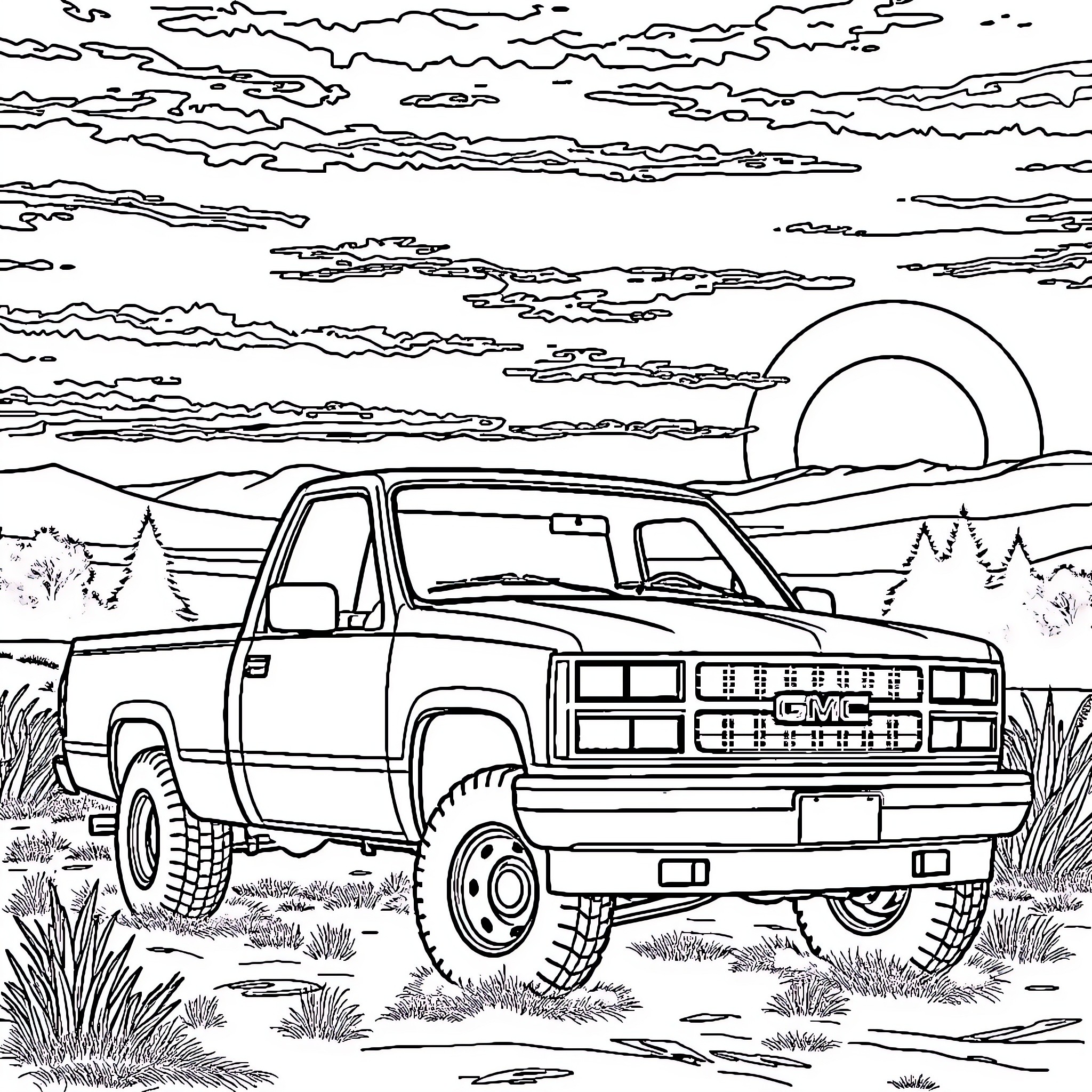 Best Gmc Coloring Pages (Free Printable PDF)