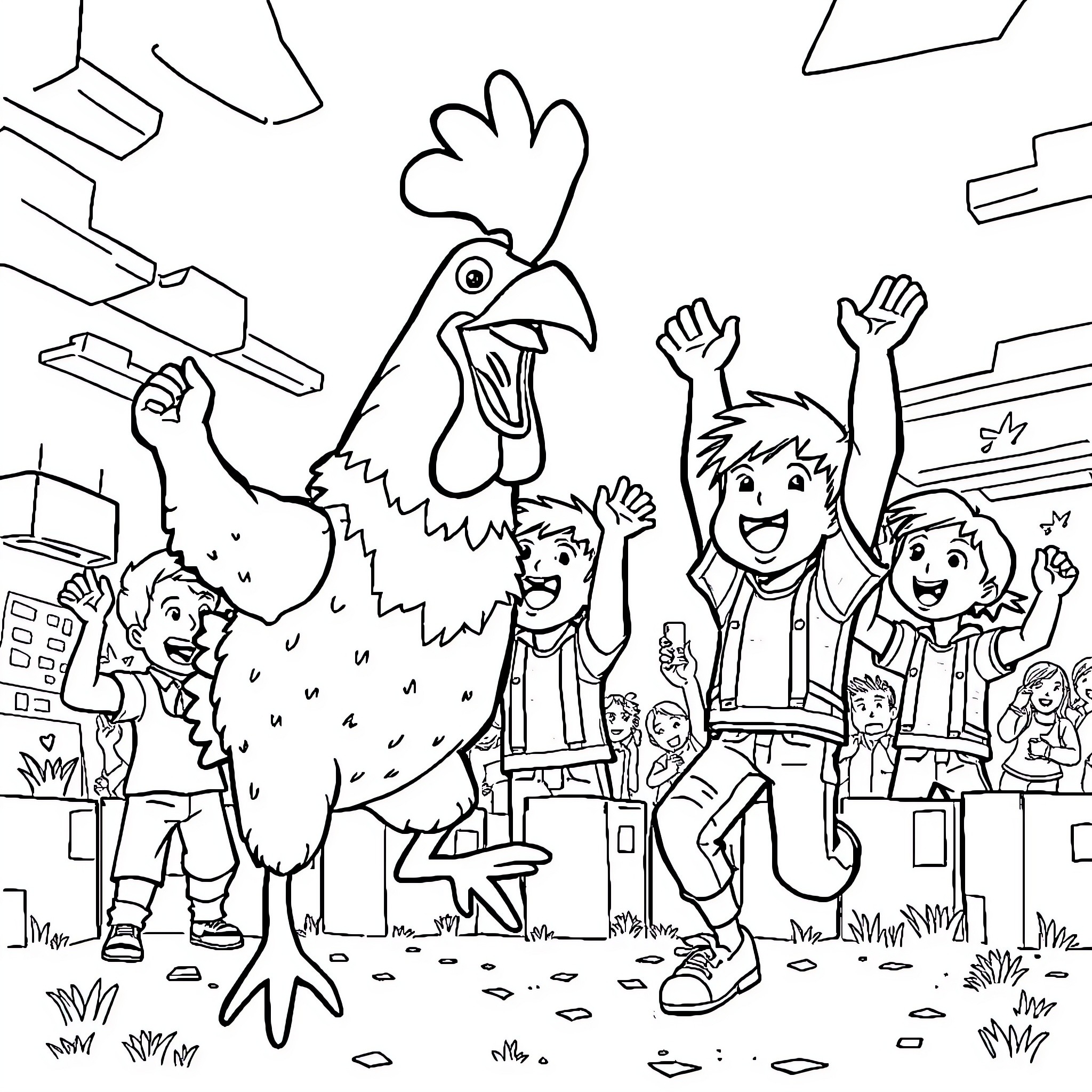 Best Minecraft Chicken Jockey Coloring Pages (Free Printable PDF)