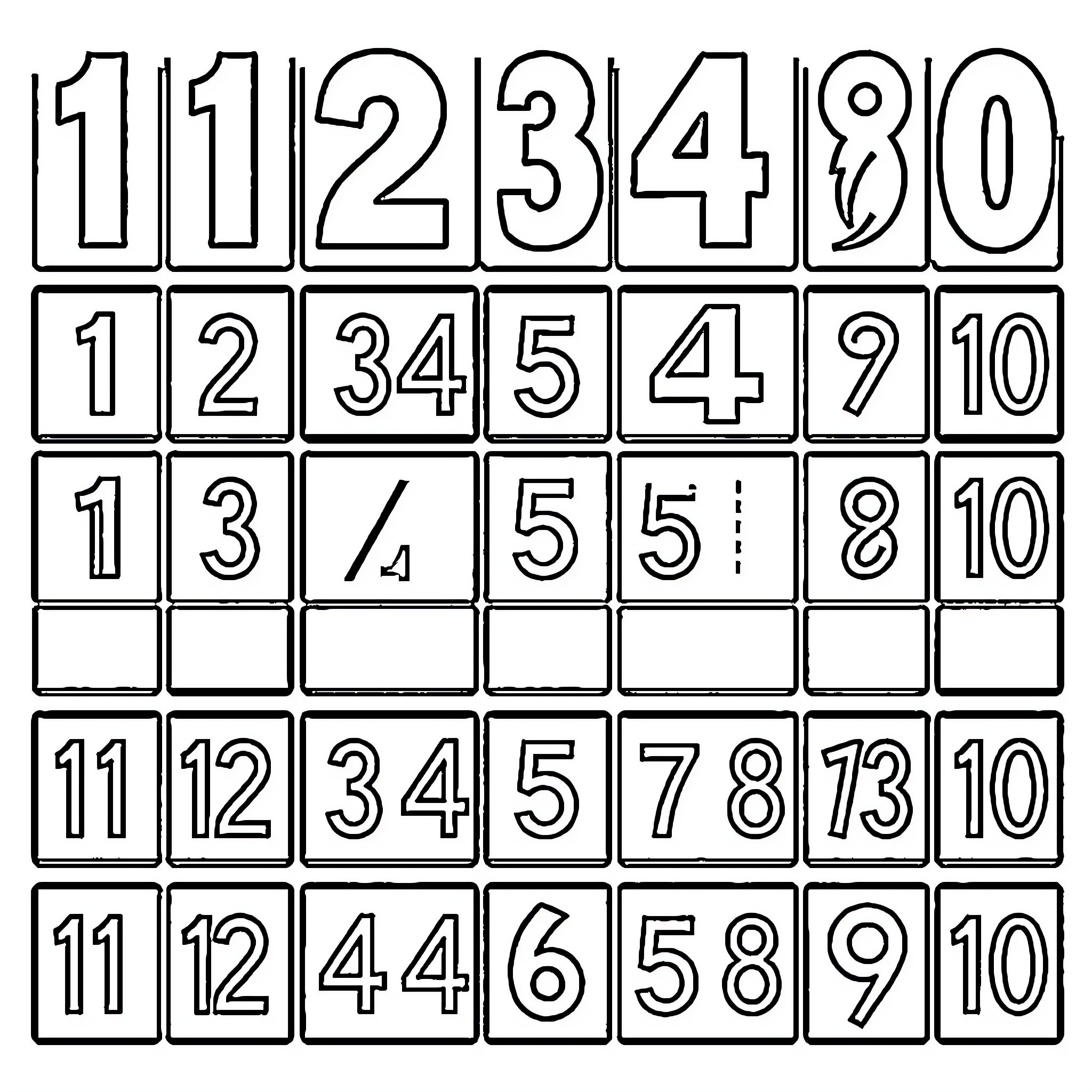 Best Number Coloring Pages (Free Printable PDF)