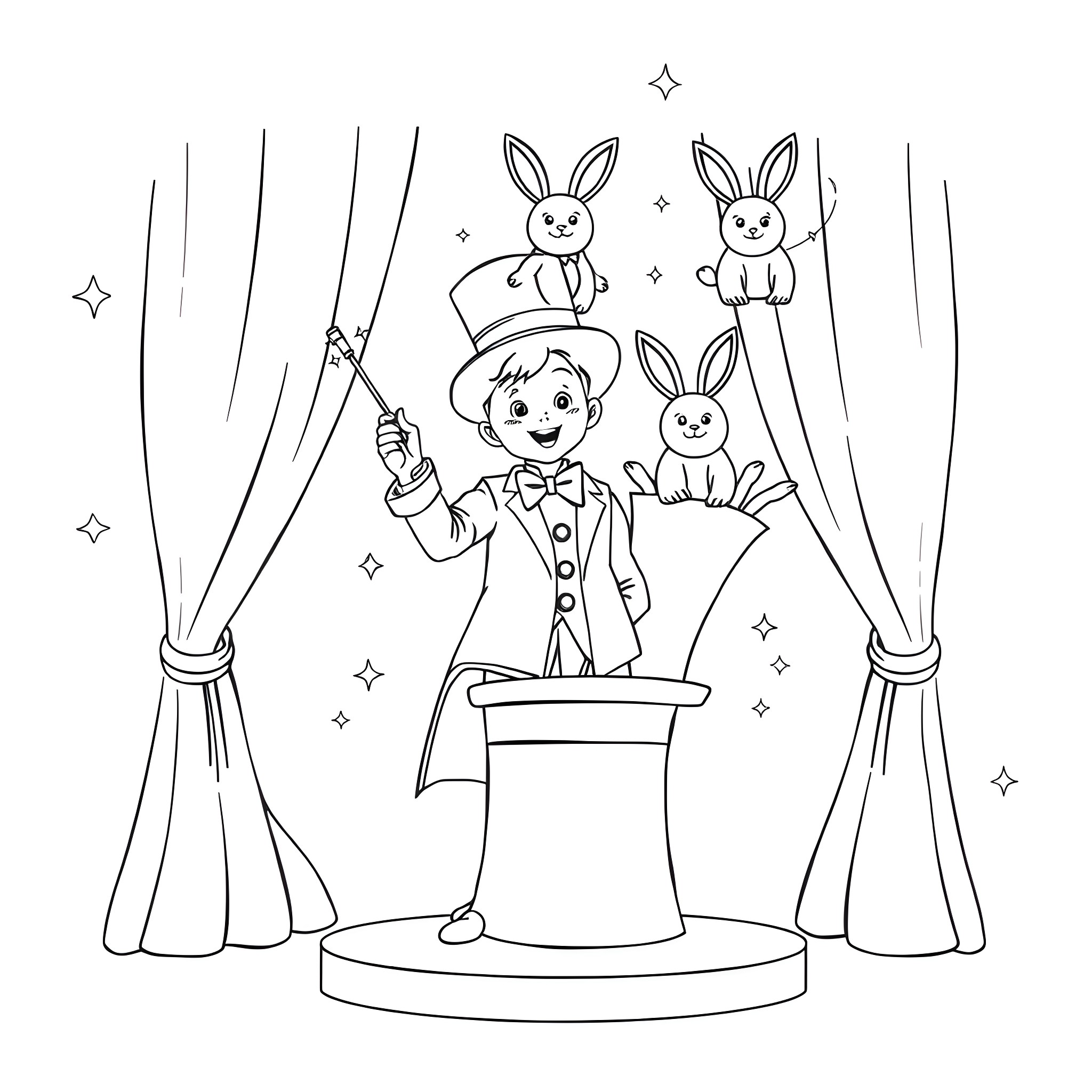 Best Magician Coloring Pages (Free Printable PDF)