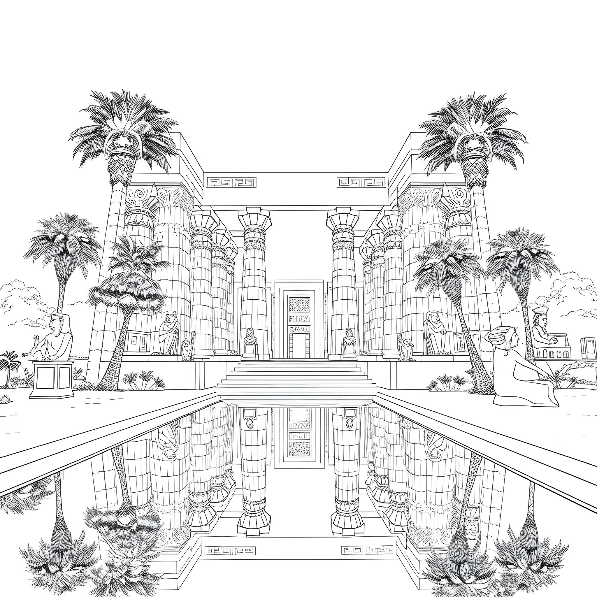 2 Best Luxor Temple Coloring Pages (Free Printable PDFs)