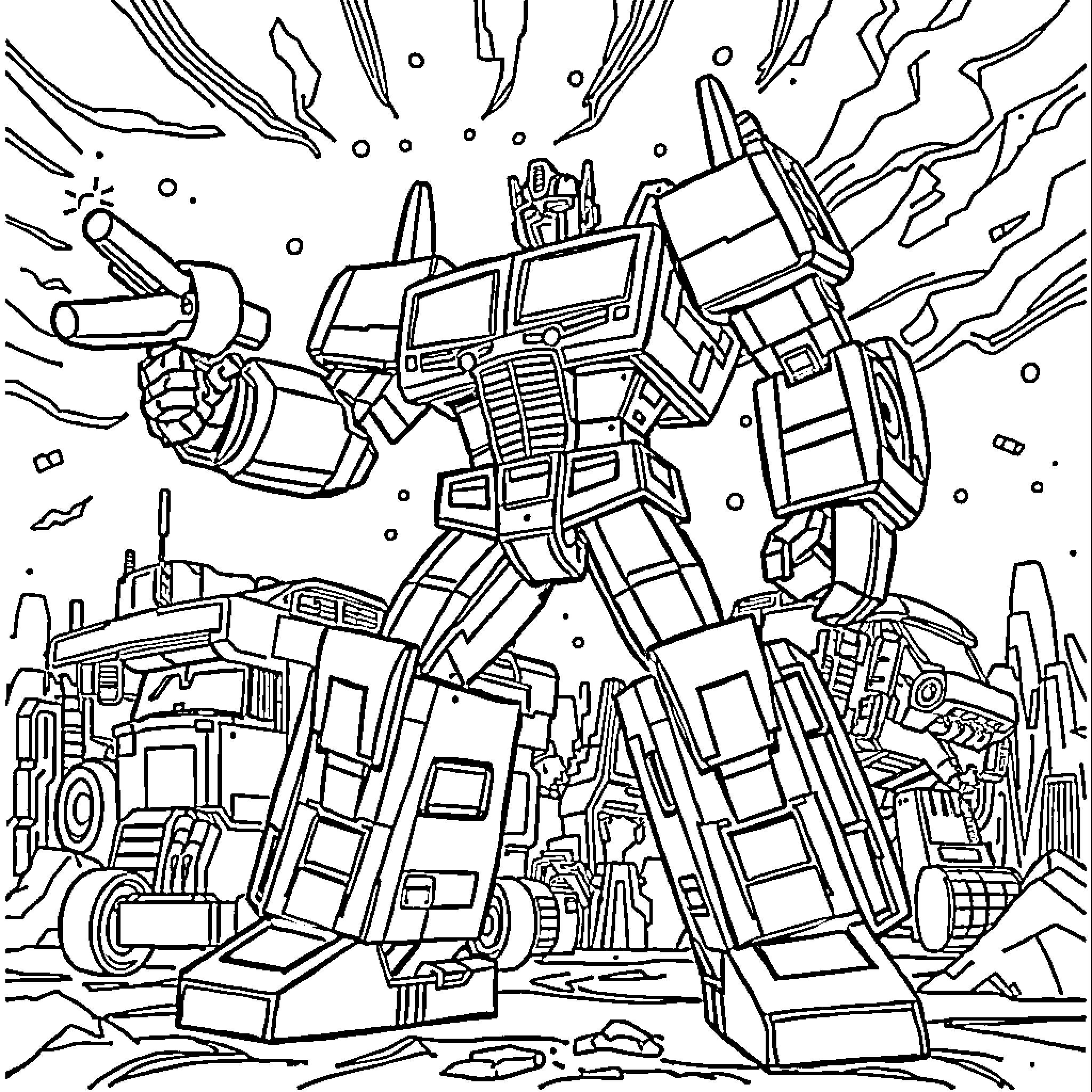 Best Transformer Coloring Pages (Free Printable PDF)