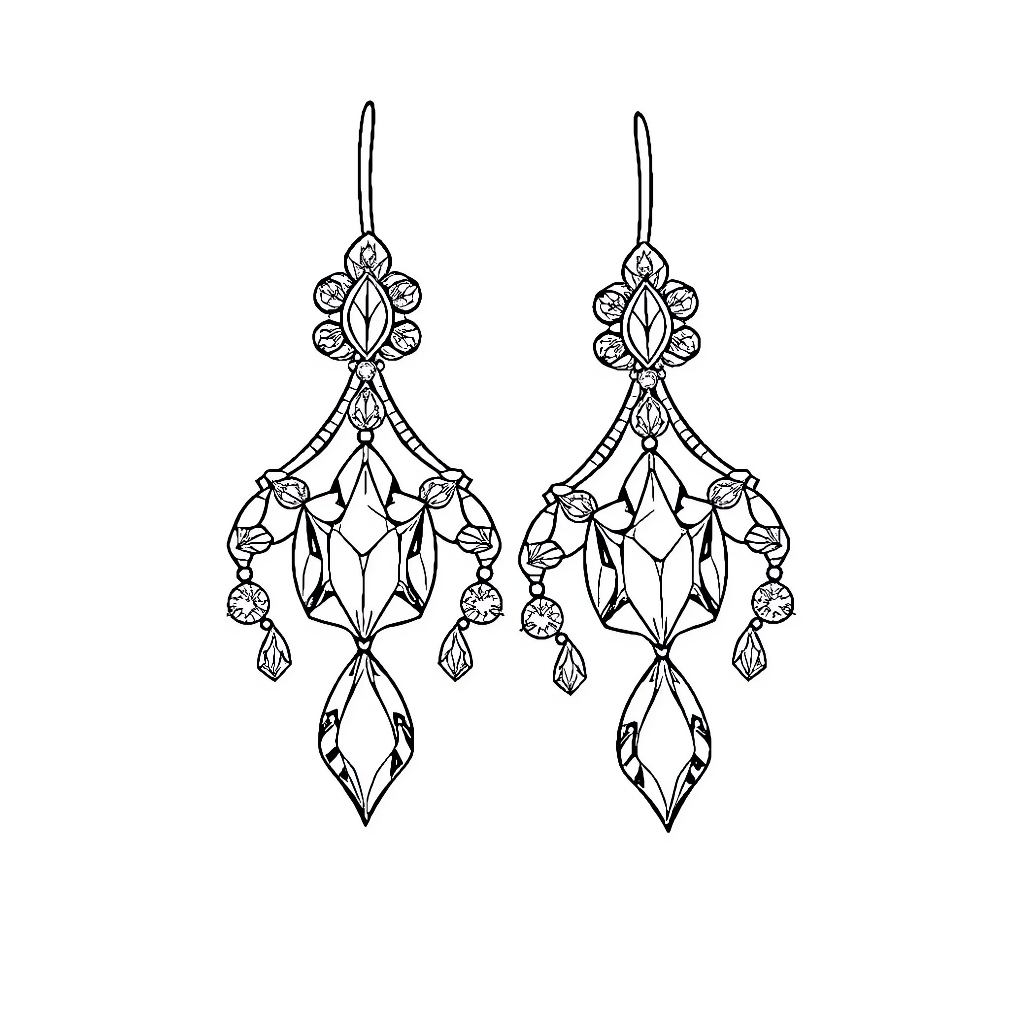 Best Earring Coloring Pages (Free Printable PDF)