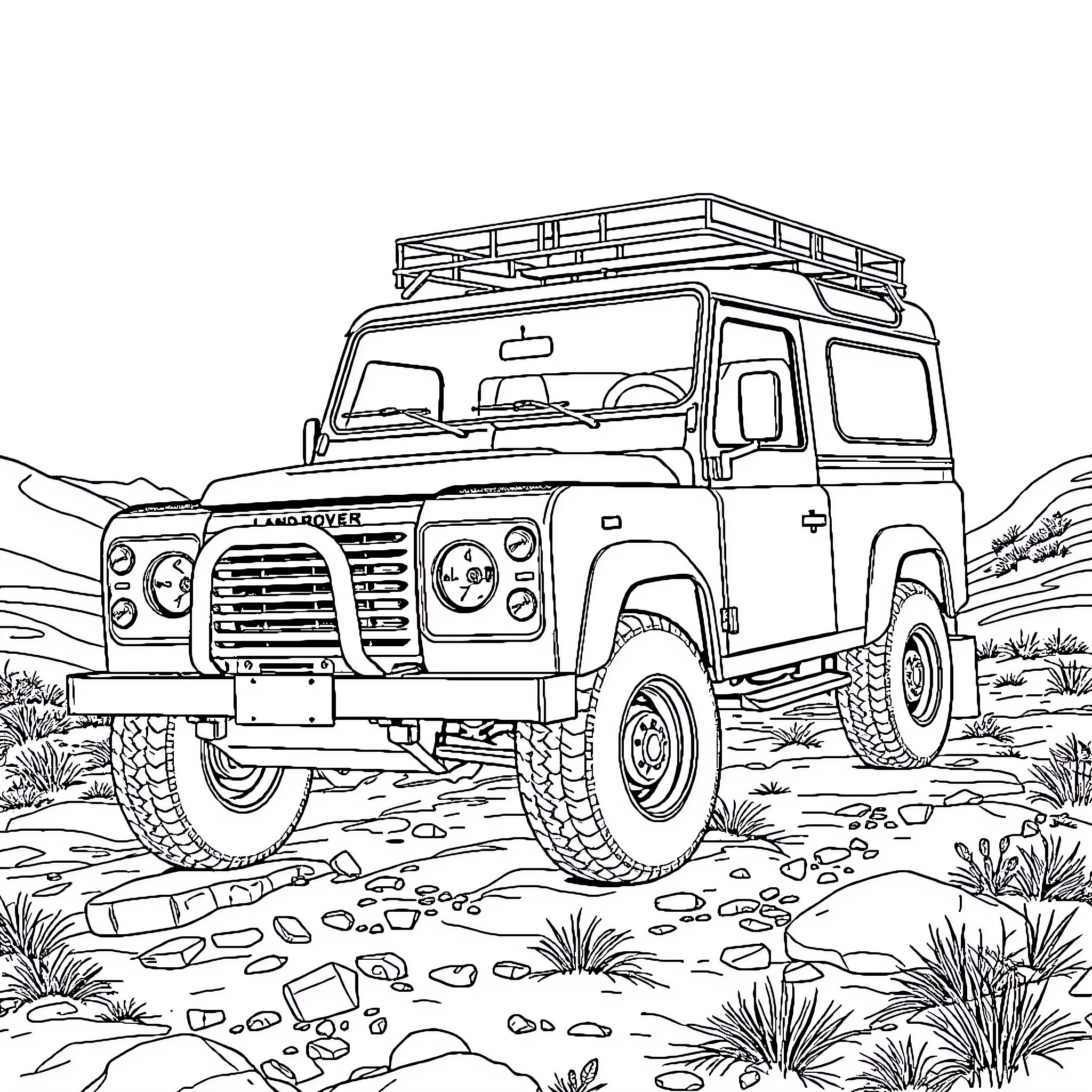Best Land Rover Coloring Pages (Free Printable PDF)