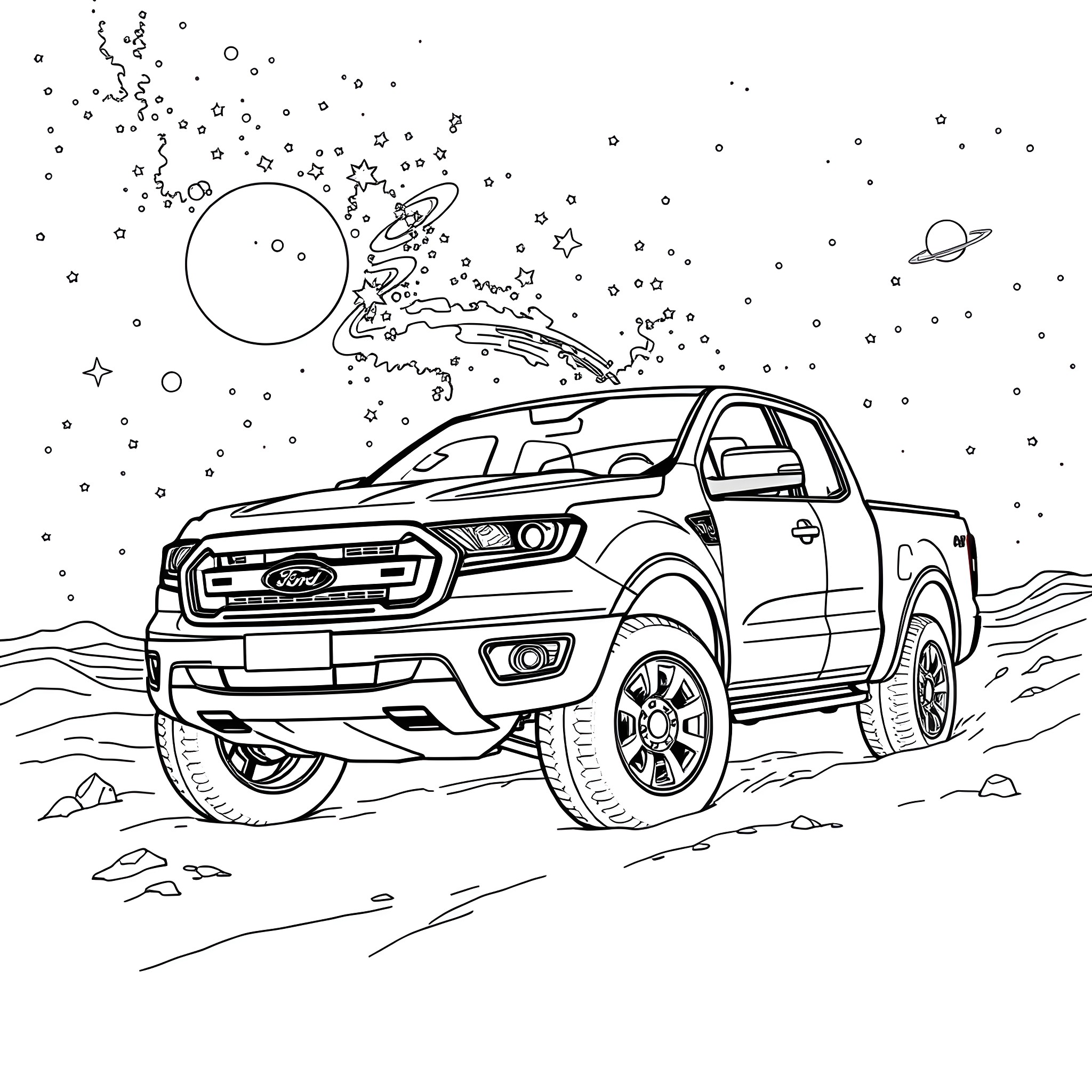 Best Ford Ranger Coloring Pages (Free Printable PDF)