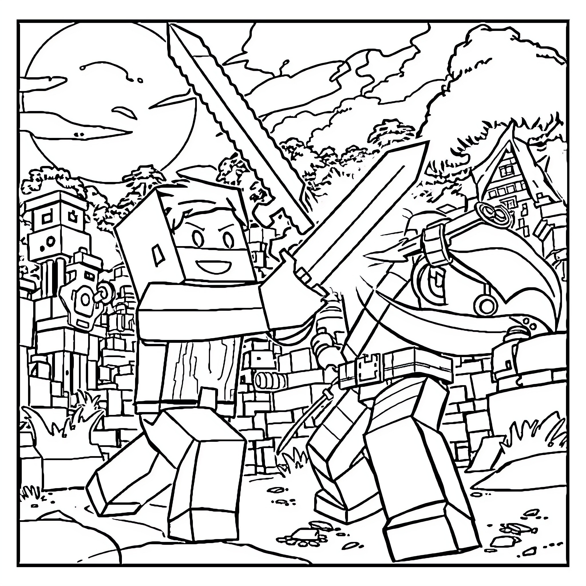 Best Minecraft Steve Coloring Pages (Free Printable PDF)