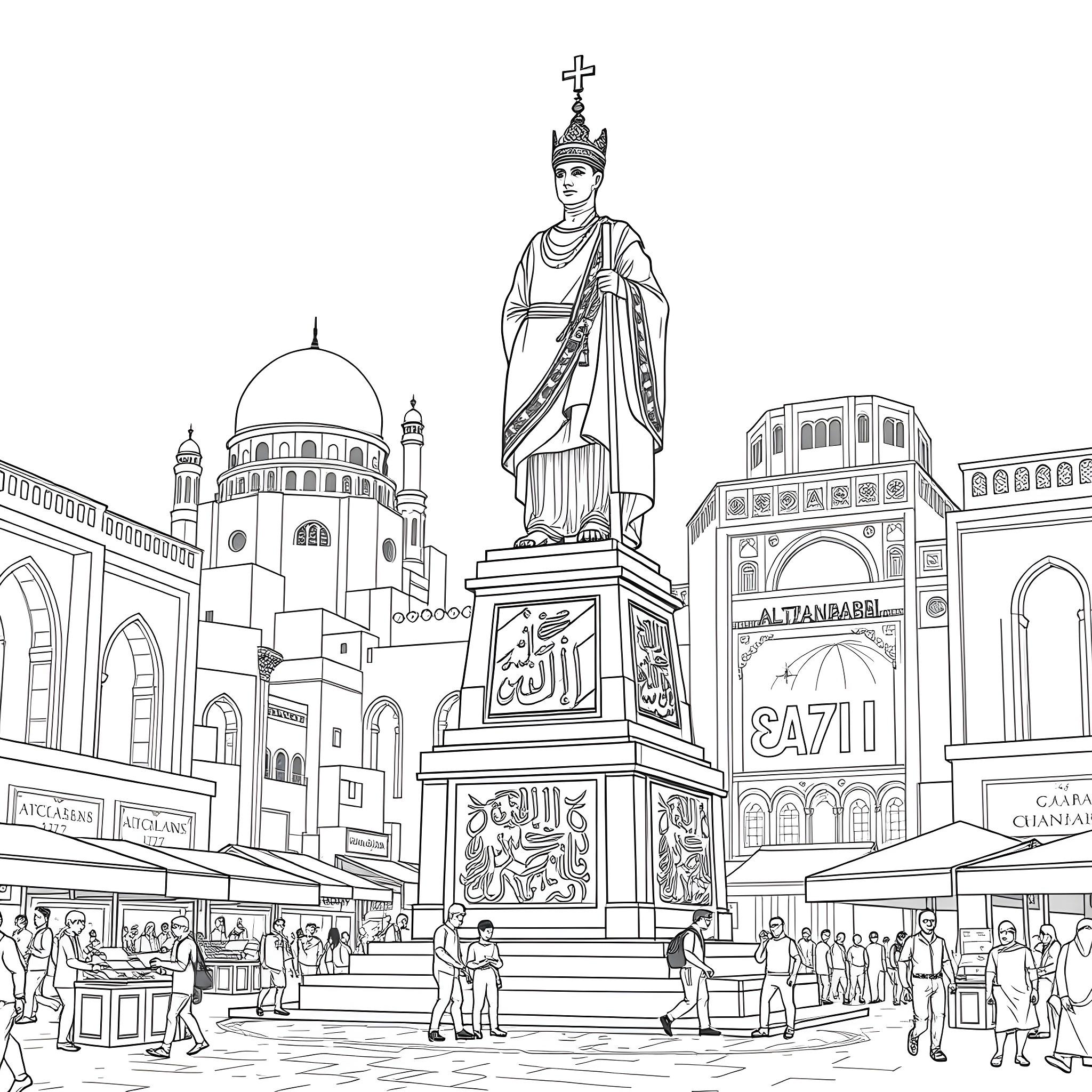 4 Best Statue Coloring Pages (Free Printable PDFs)