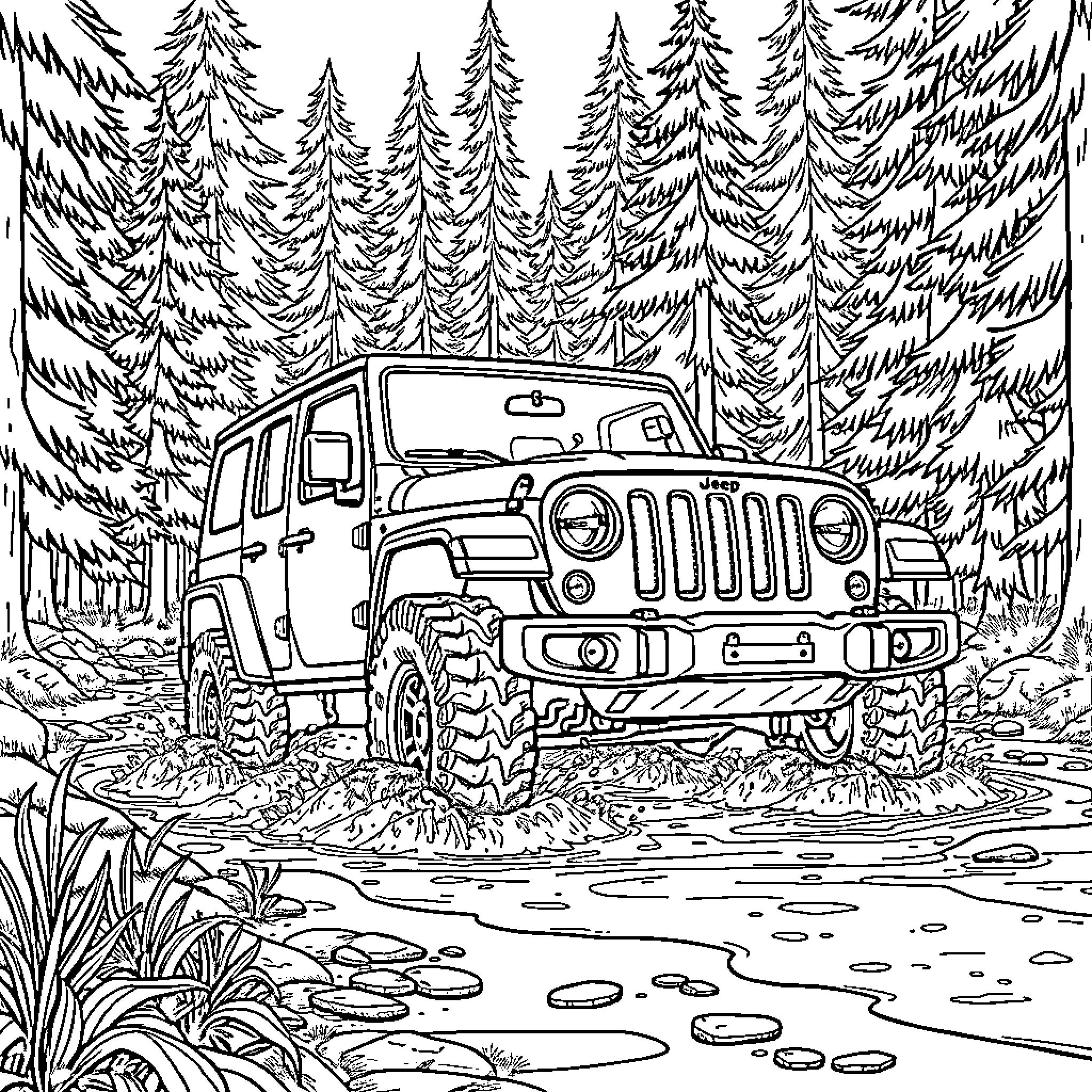 Best Jeep Coloring Pages (Free Printable PDF)