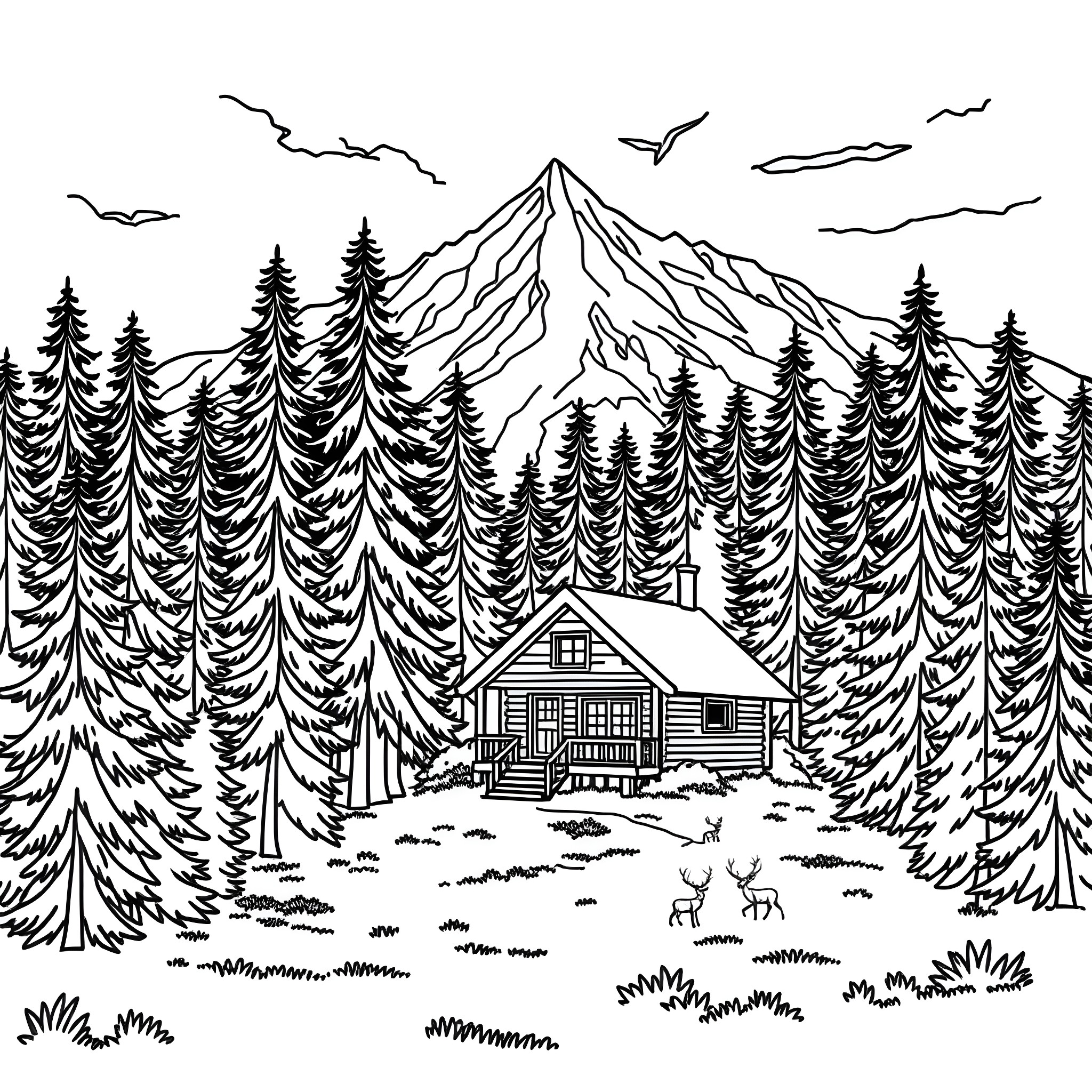 Best Cabin Coloring Pages (Free Printable PDF)