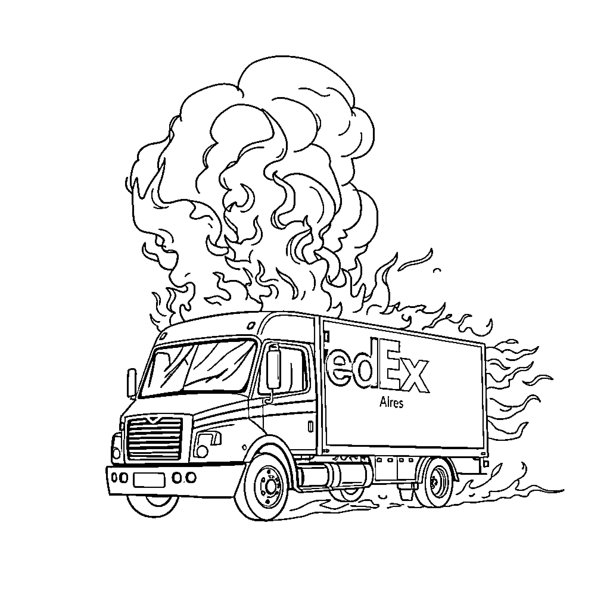 Best FedEx Truck Coloring Pages (Free Printable PDF)