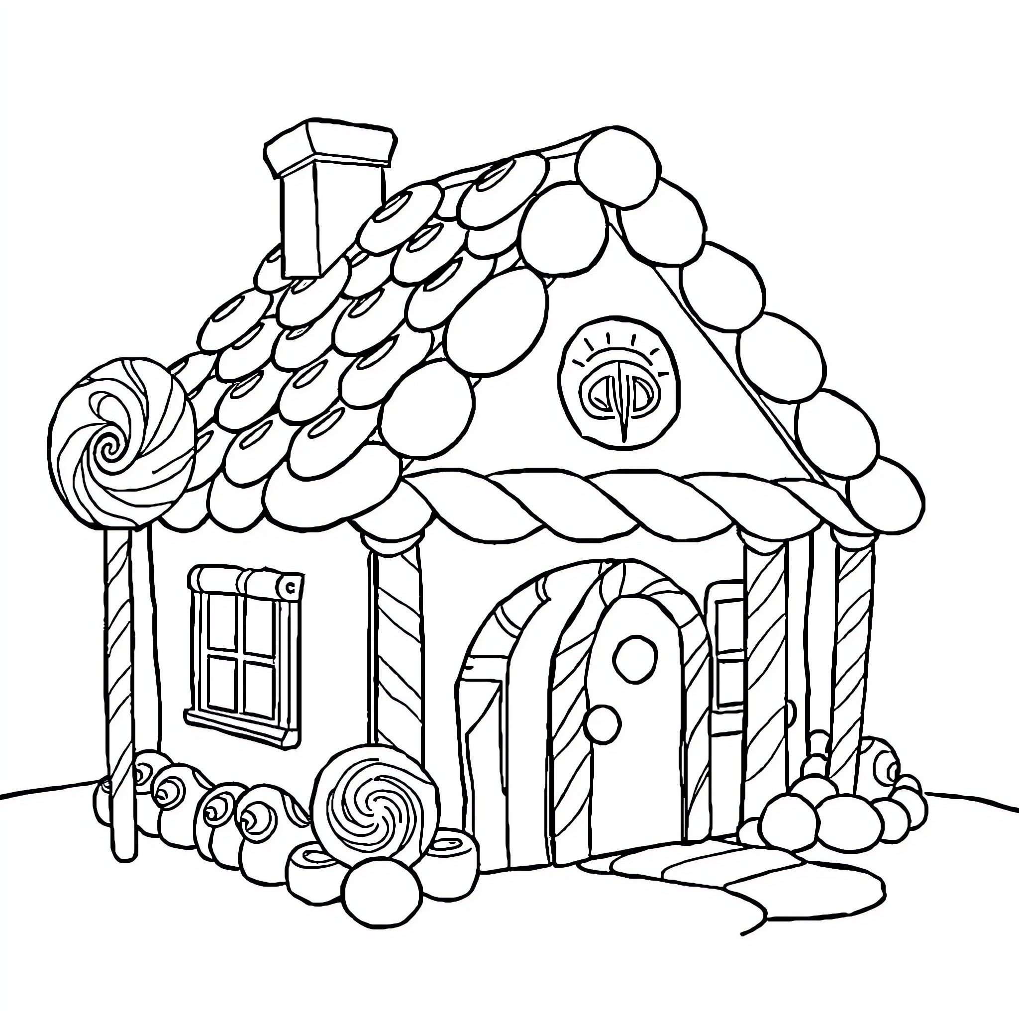 Best Candy House Coloring Pages (Free Printable PDF)