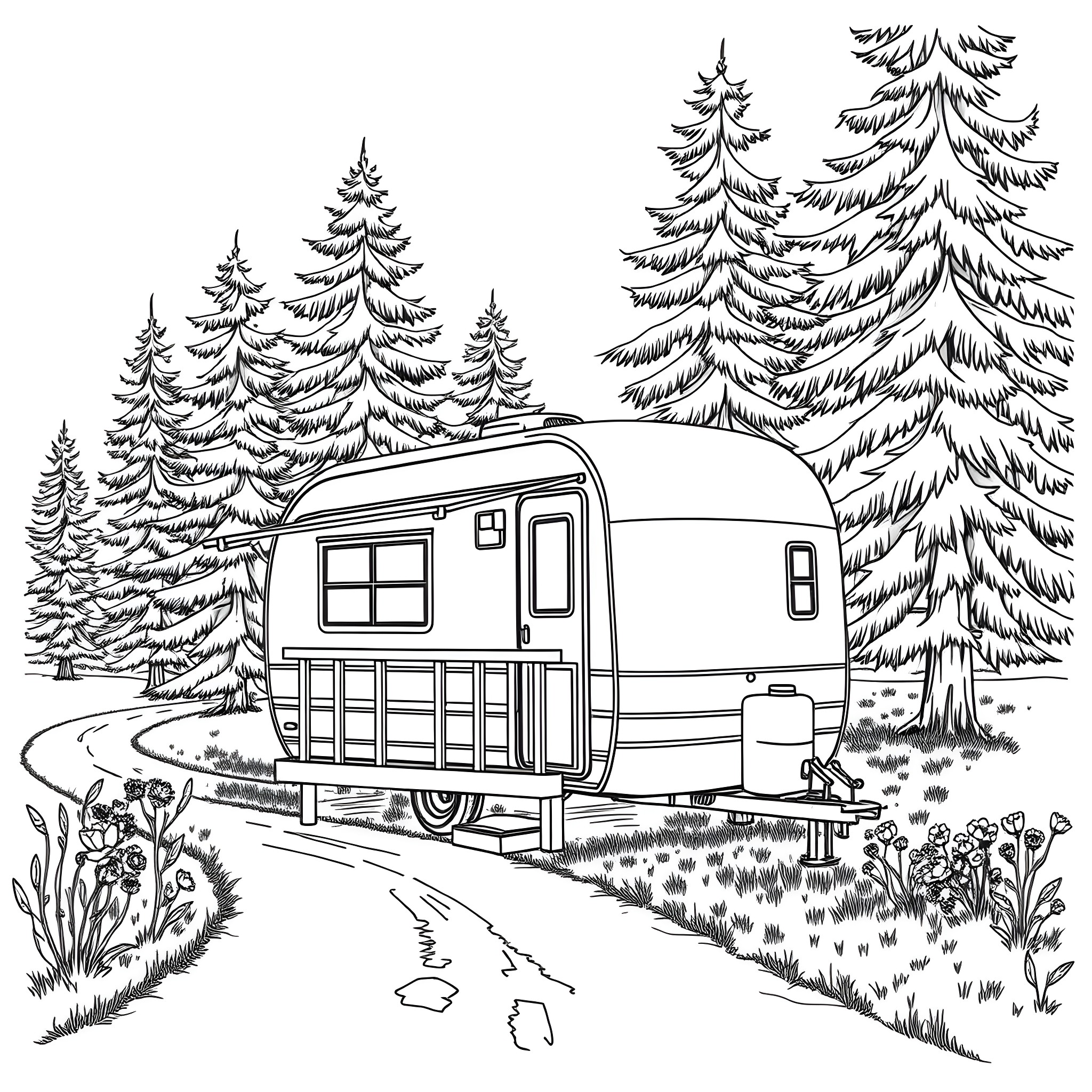 Best Trailer Coloring Pages (Free Printable PDF)