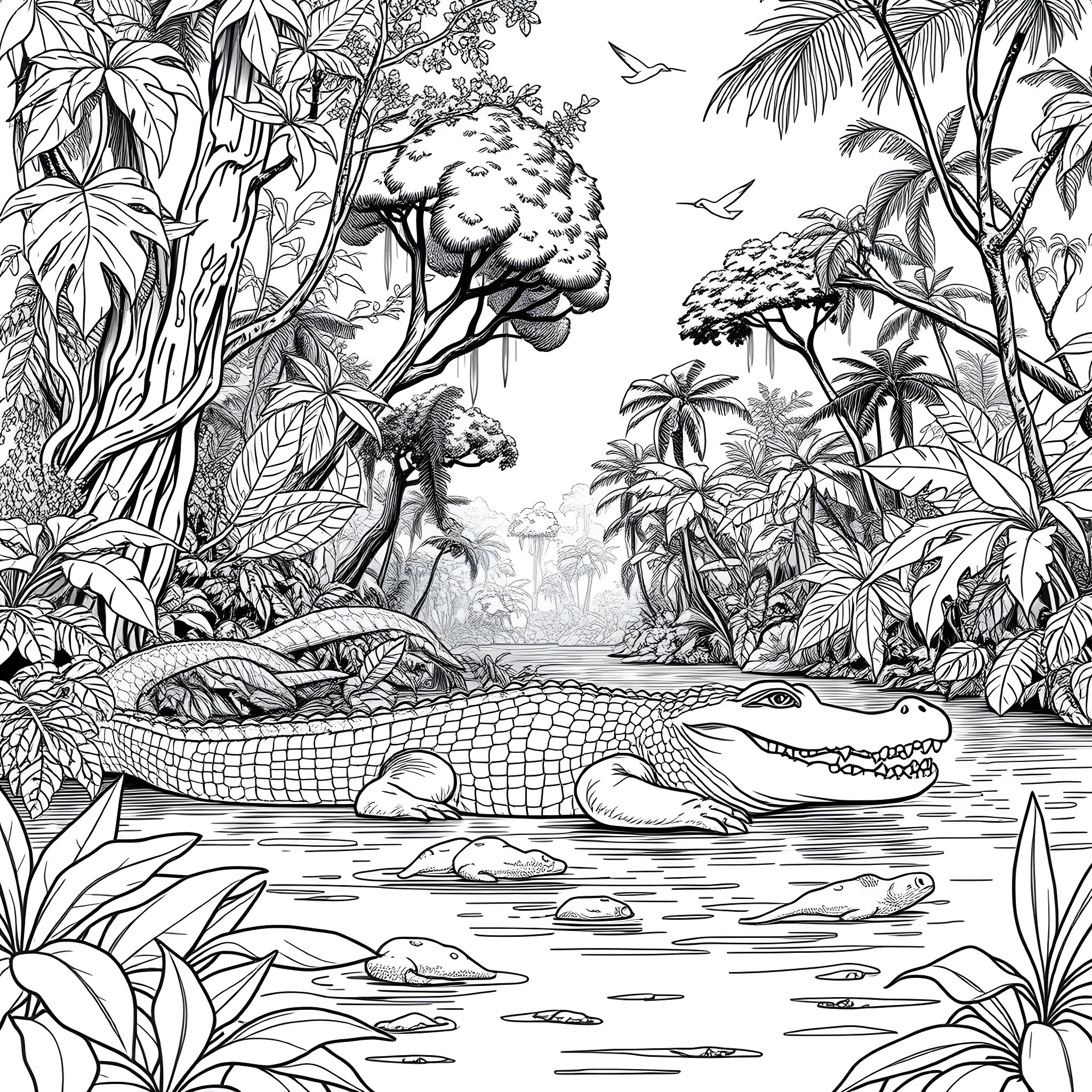 92 Best Crocodile Coloring Pages (Free Printable PDFs)