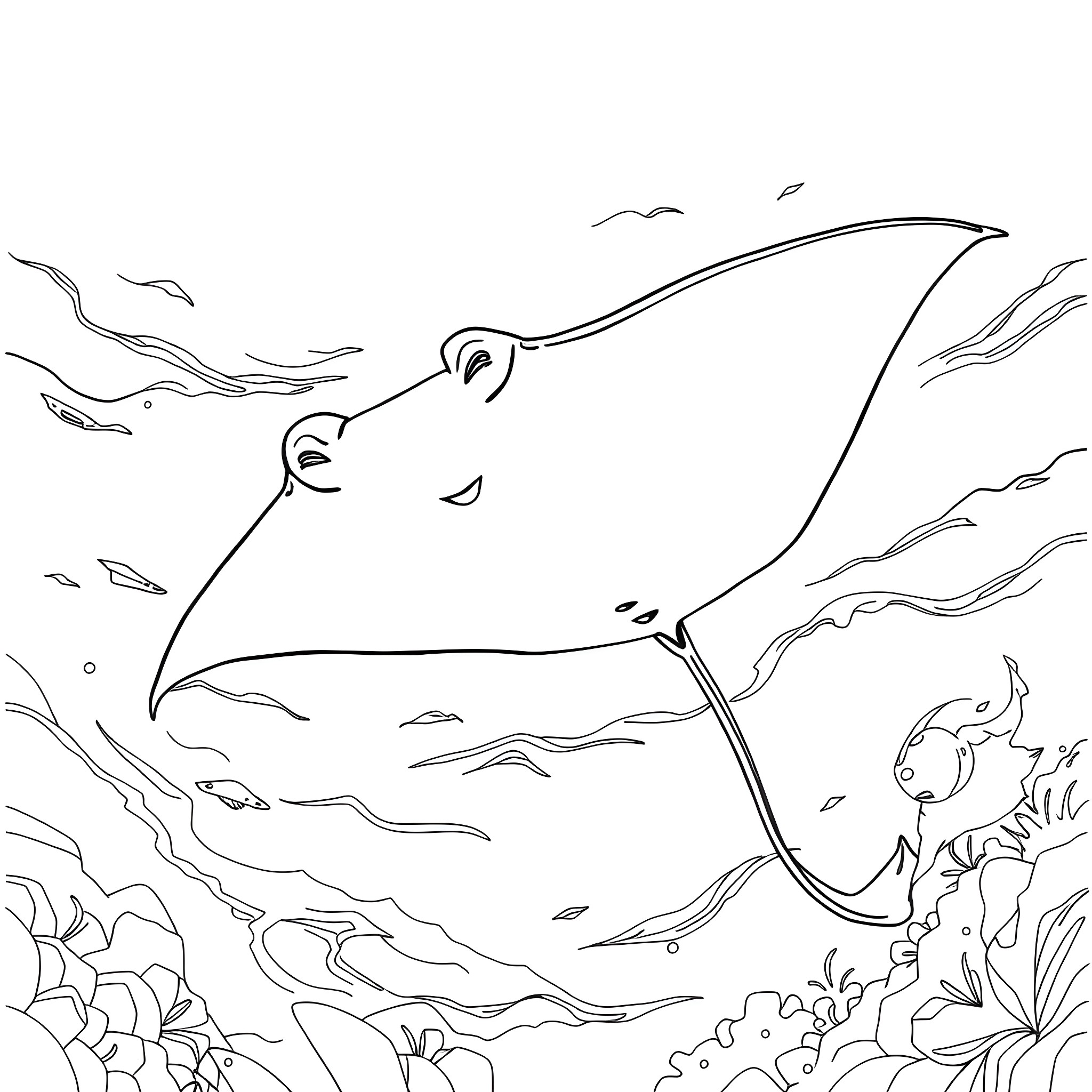 Best Manta Ray Coloring Pages (Free Printable PDF)
