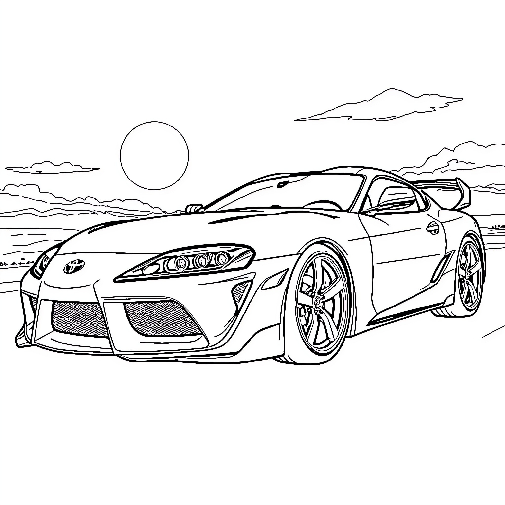 Best Toyota Supra Coloring Pages (Free Printable PDF)