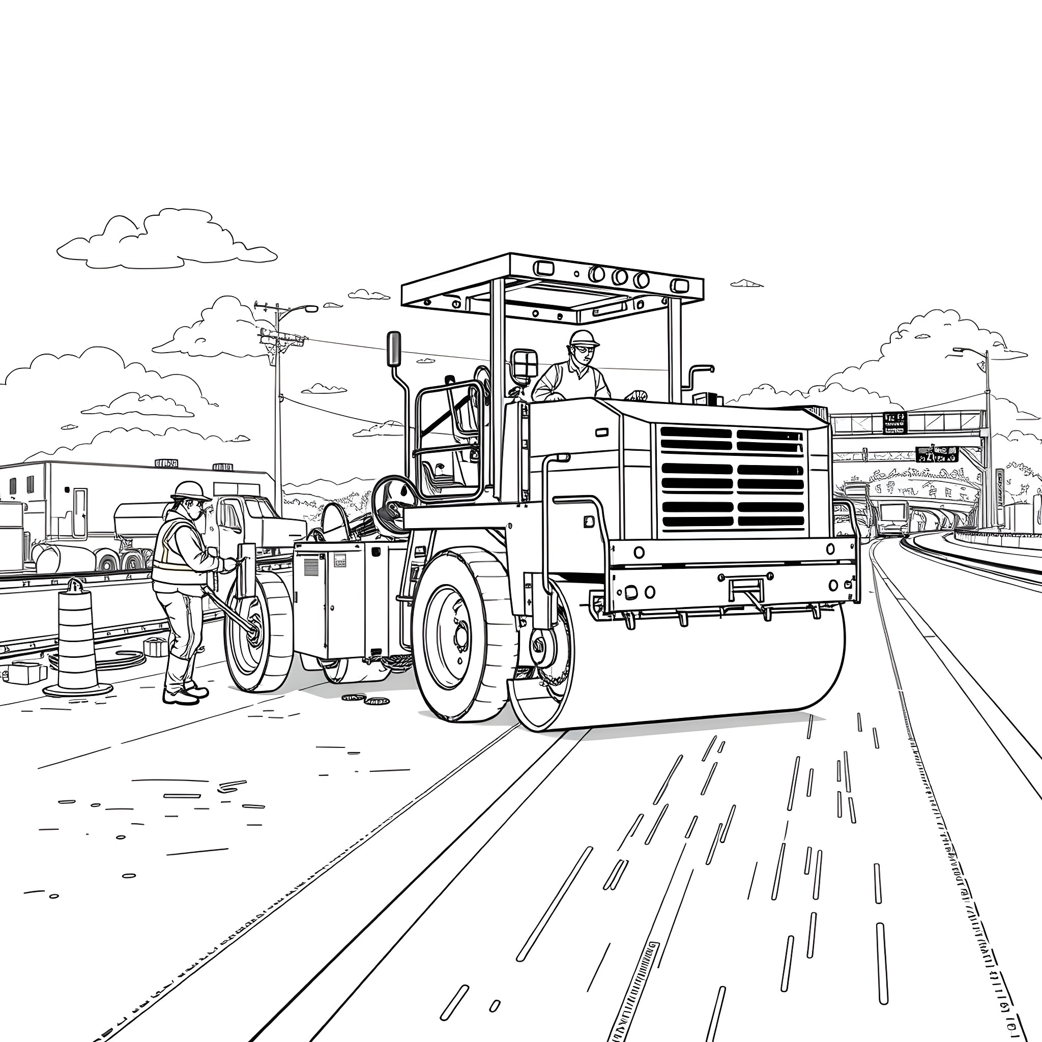 37 Best Asphalt Paver Coloring Pages (Free Printable PDFs)