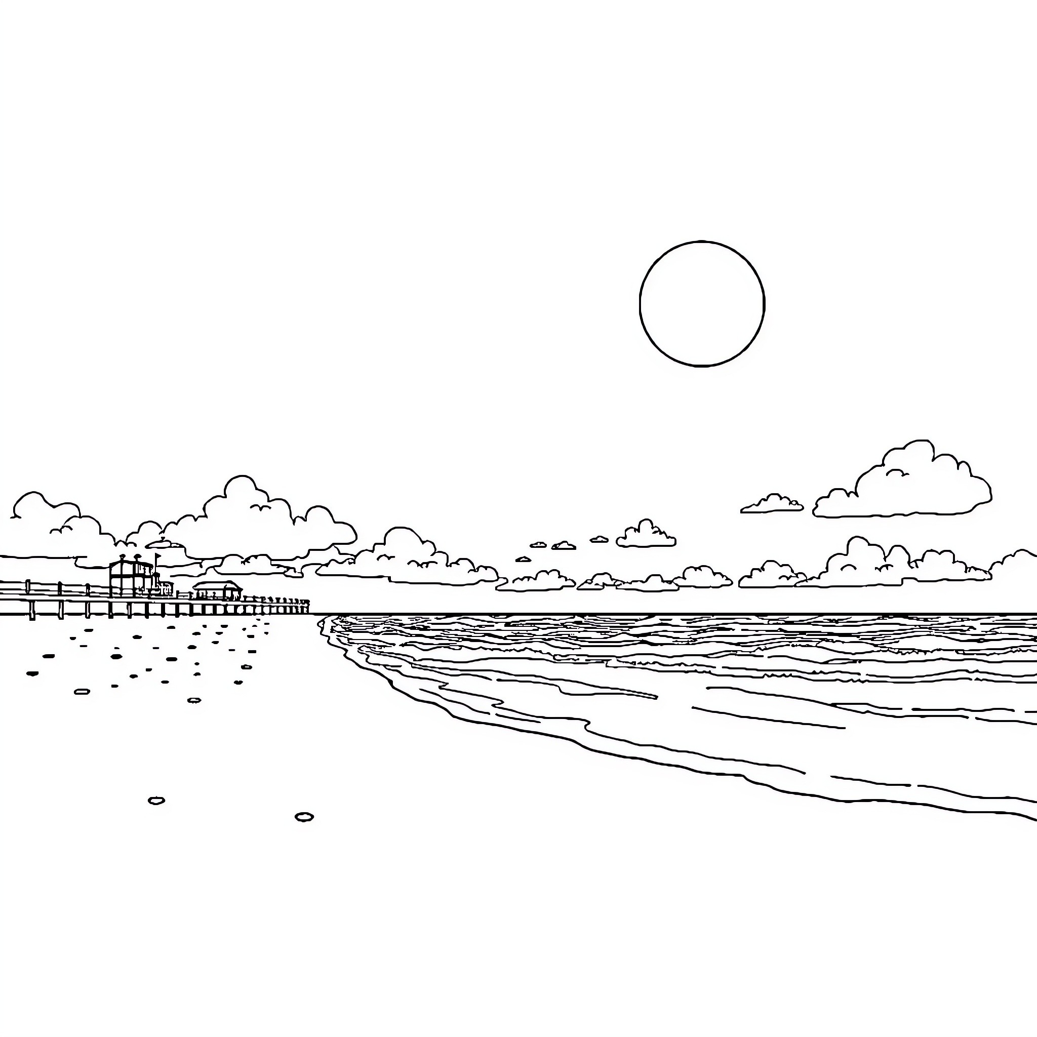 Best Beach Coloring Pages (Free Printable PDF)