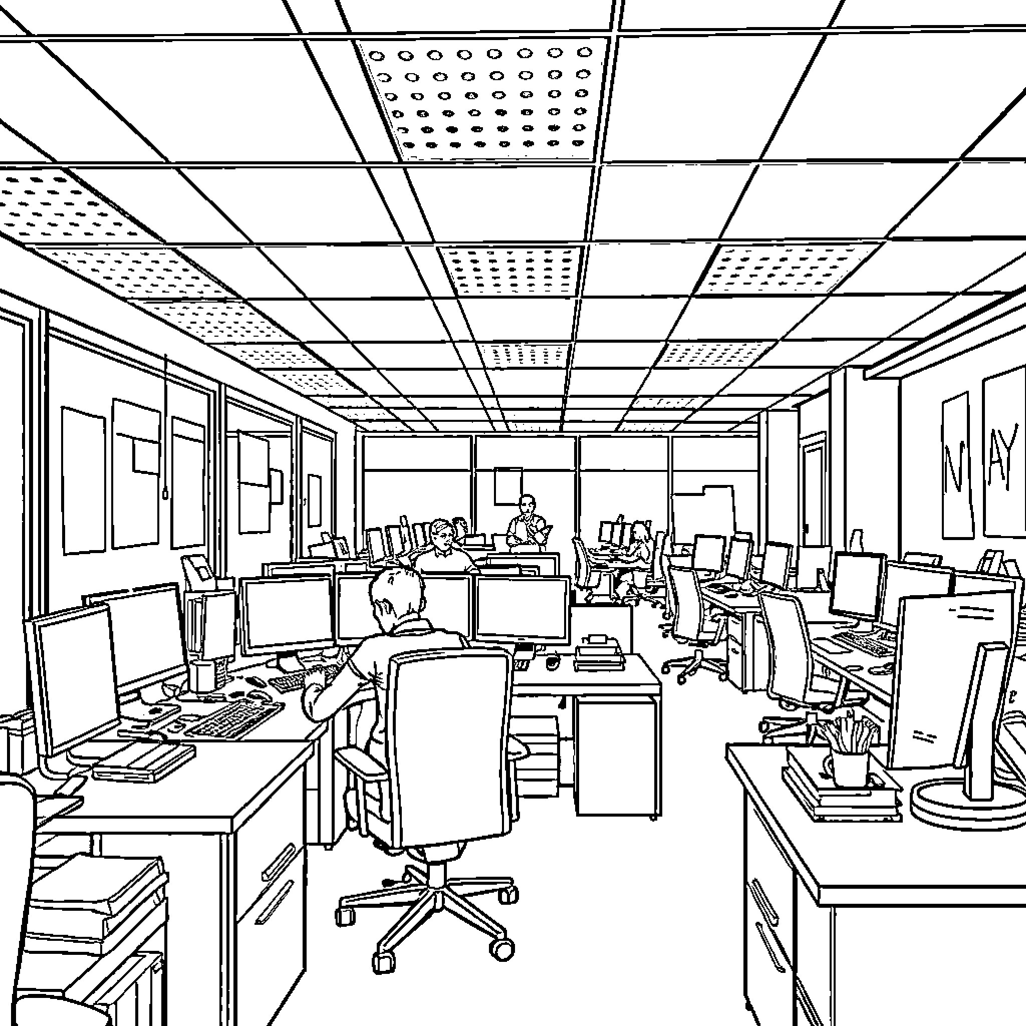 Best Office Coloring Pages (Free Printable PDF)
