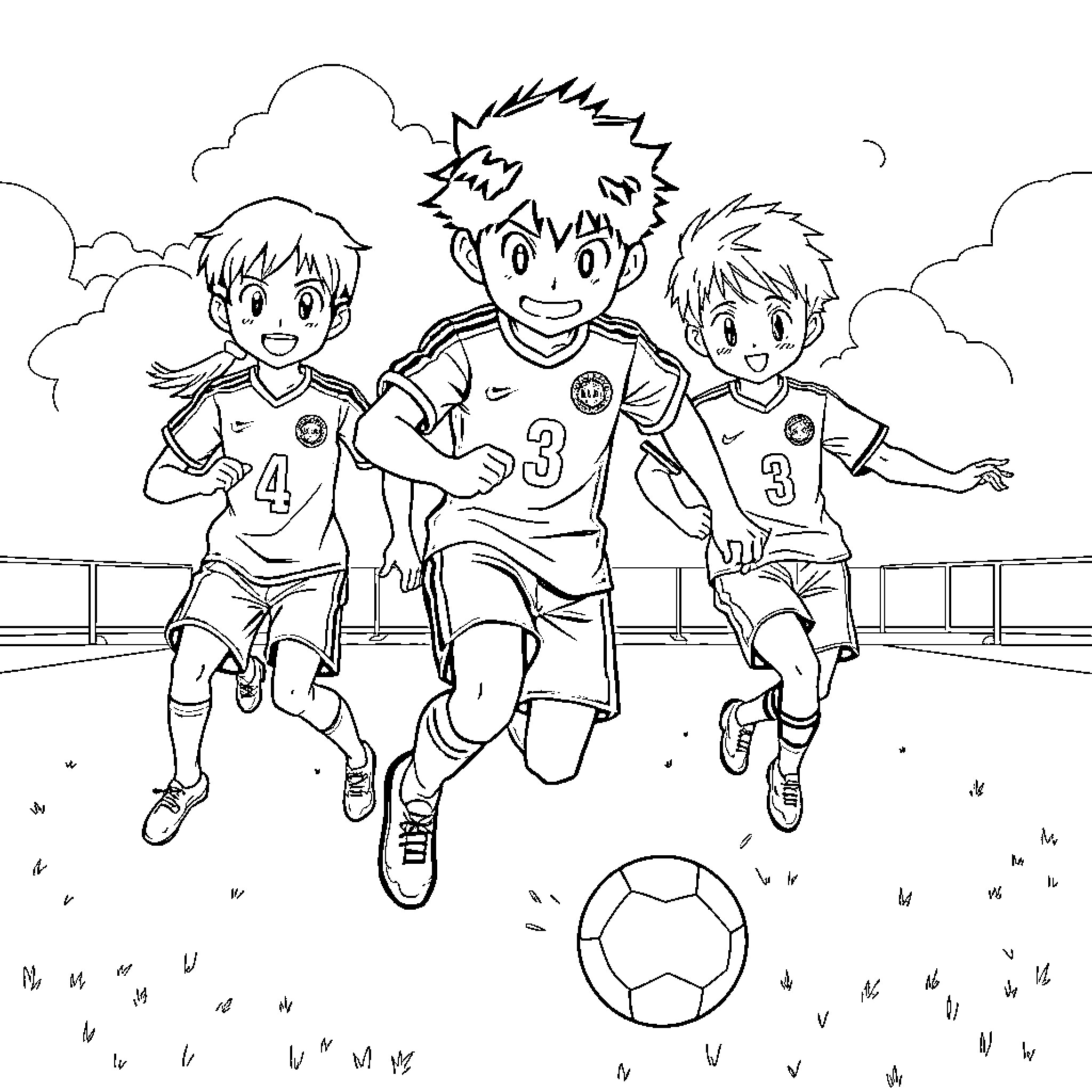 Best Captain Tsubasa Coloring Pages (Free Printable PDF)