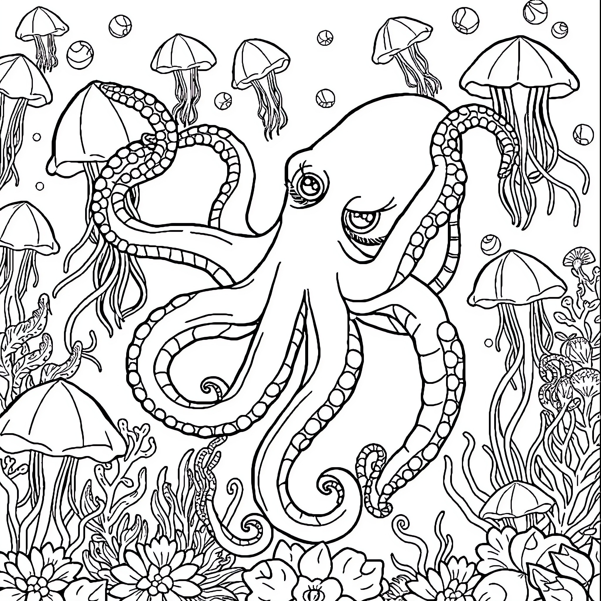 148 Best Octopus Coloring Pages (Free Printable PDFs)