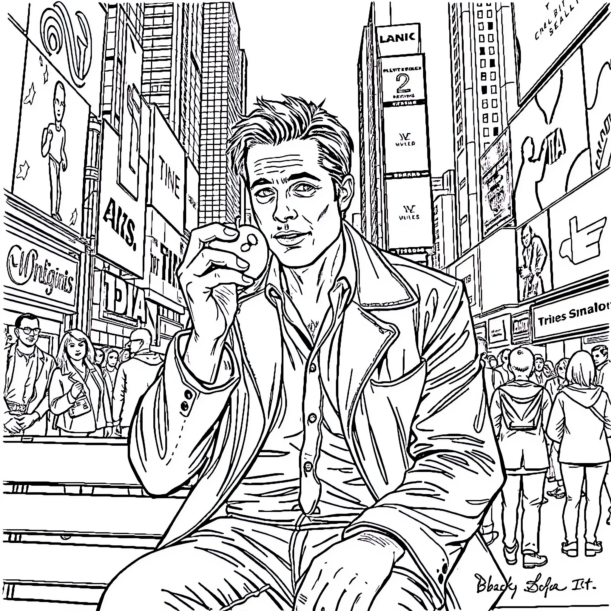 Best Brad Pitt Coloring Pages (Free Printable PDF)