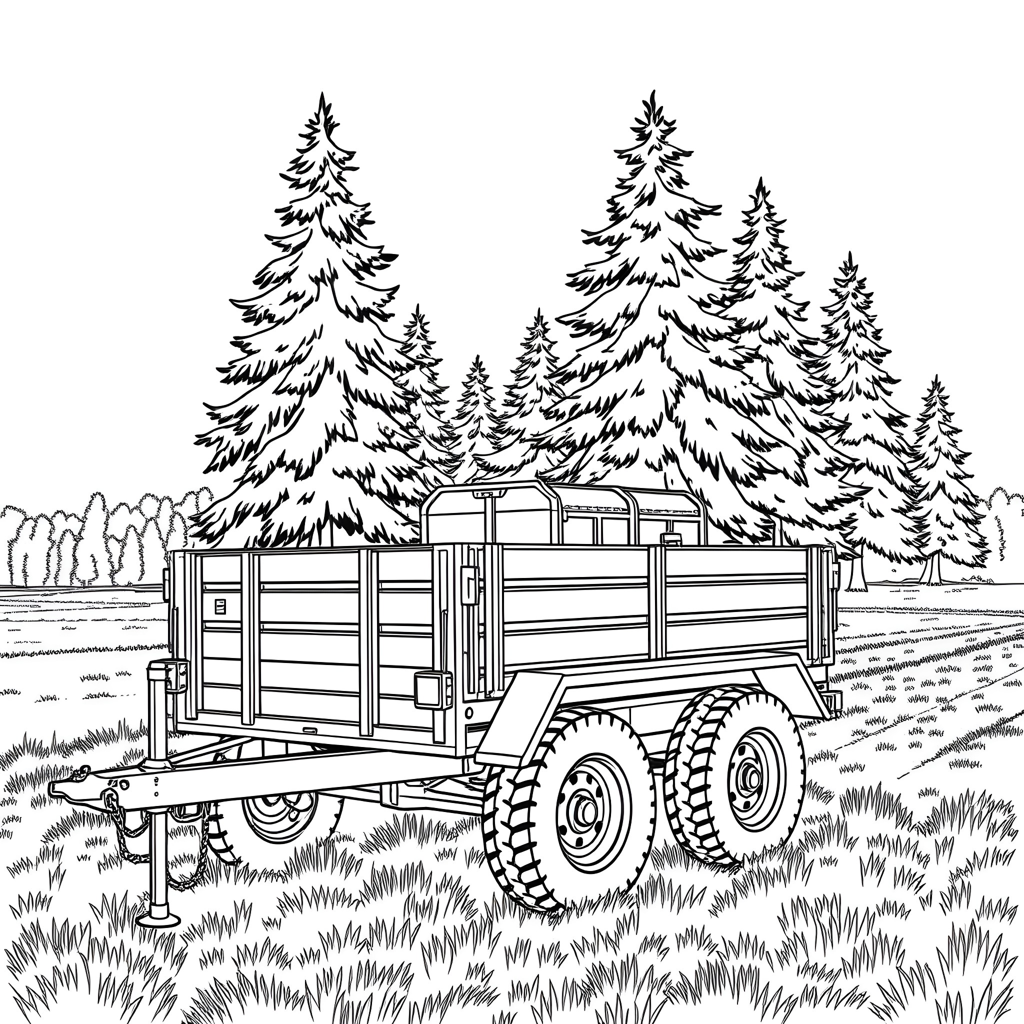 Best Trailer Coloring Pages (Free Printable PDF)