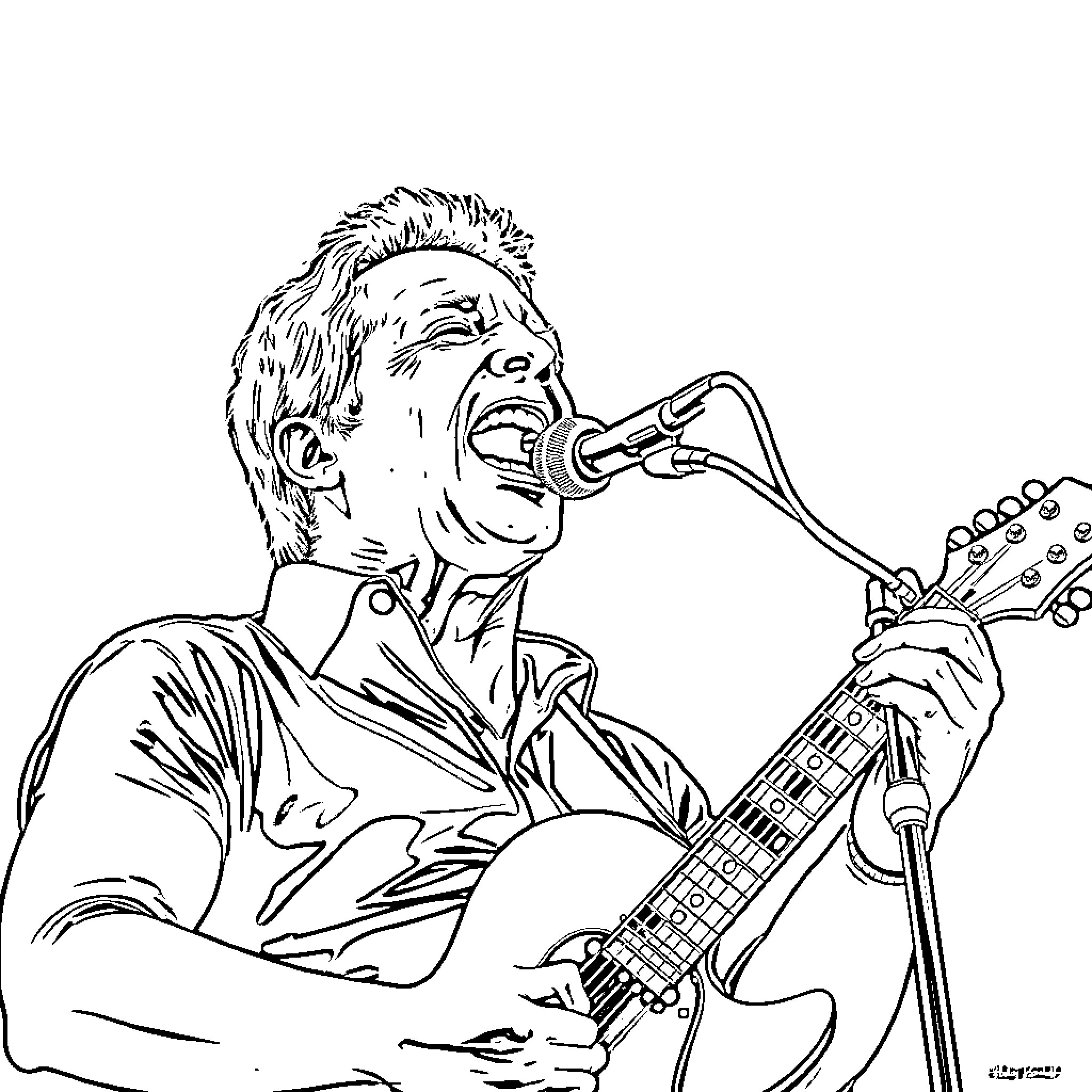 Best Bruce Springsteen Coloring Pages (Free Printable PDF)